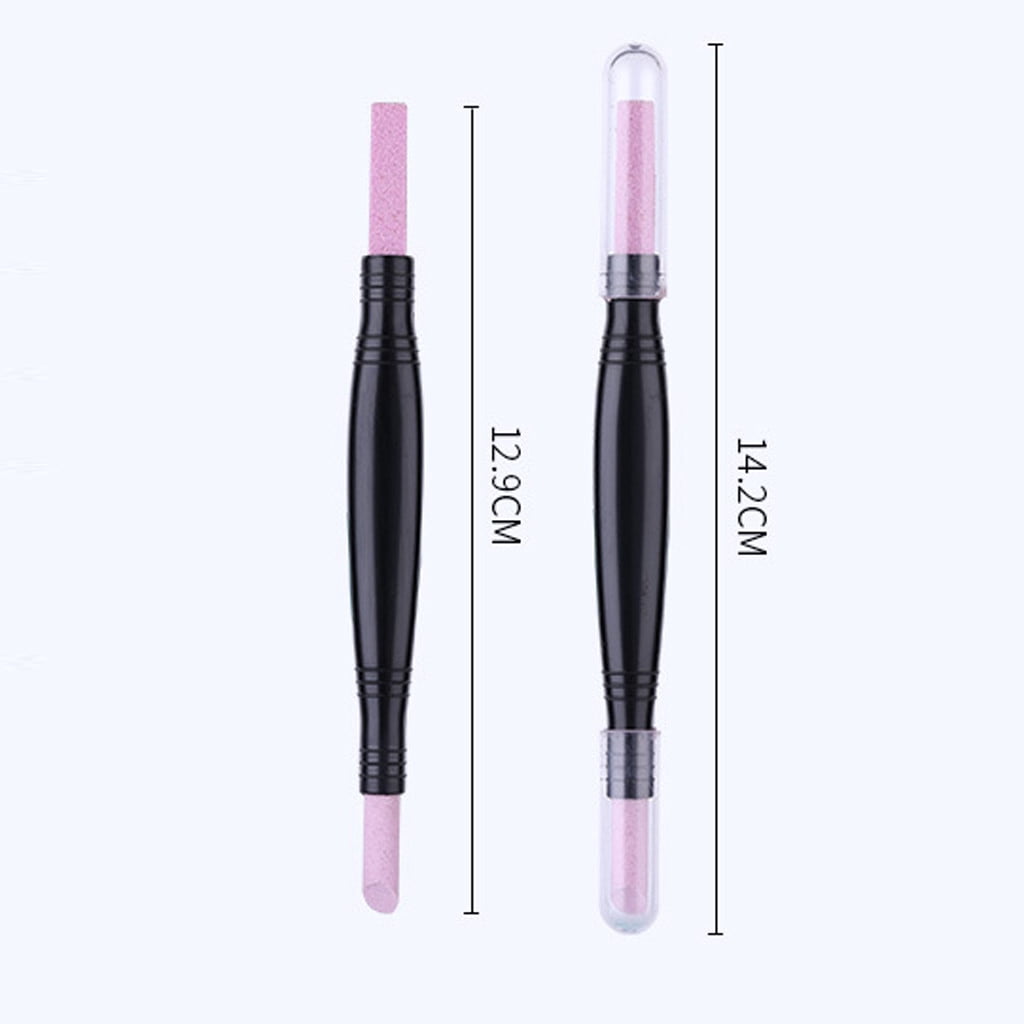 White Nail Pencil Nail Pen Oil Manicure Double-Headed Multi-Functional ...