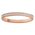 AFFY White Natural Diamond Eternity Anniversary Ring In 14k Rose Gold ...
