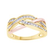 10k Solid White or Yellow Gold Channel Wedding Band Ring - Walmart.com