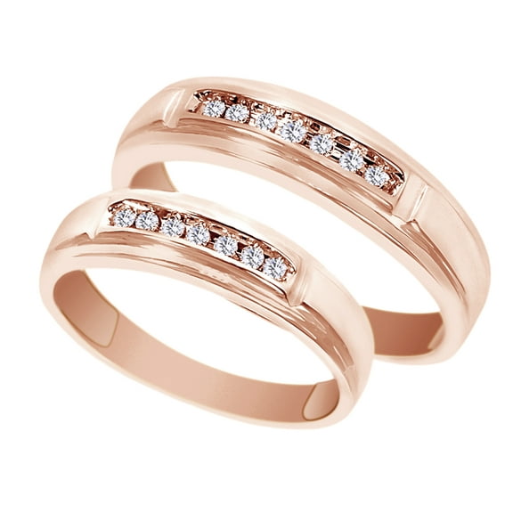 AFFY 1 1/4 Carat Round Shape White Natural Diamond Five Stone Wedding ...