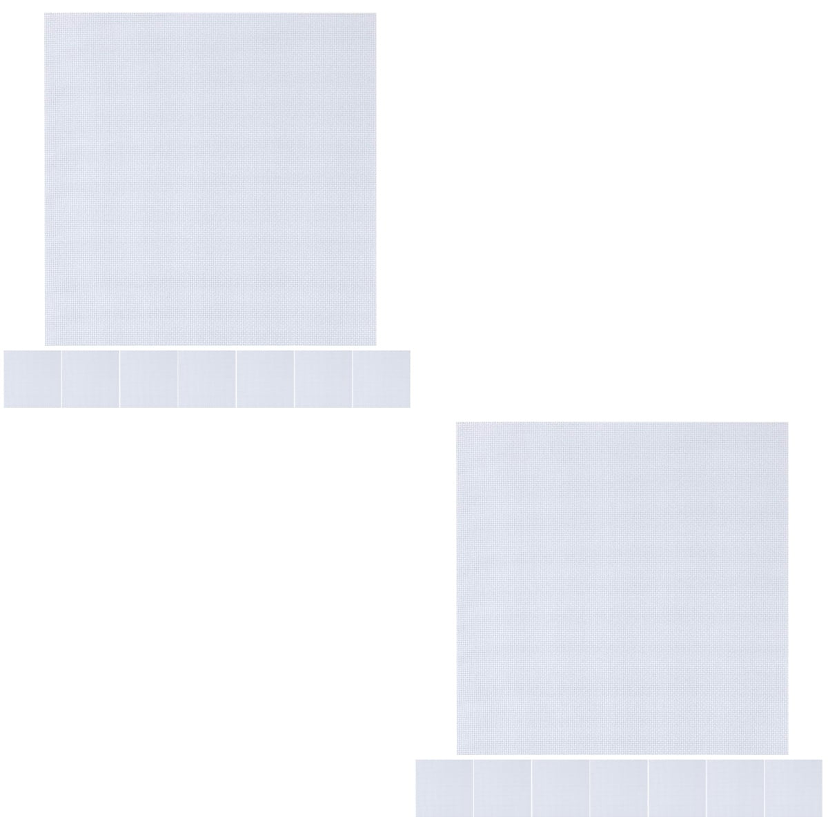 White Needlework Fabric Garment Craft Cloth 16 Pcs Cross Stitch The ...