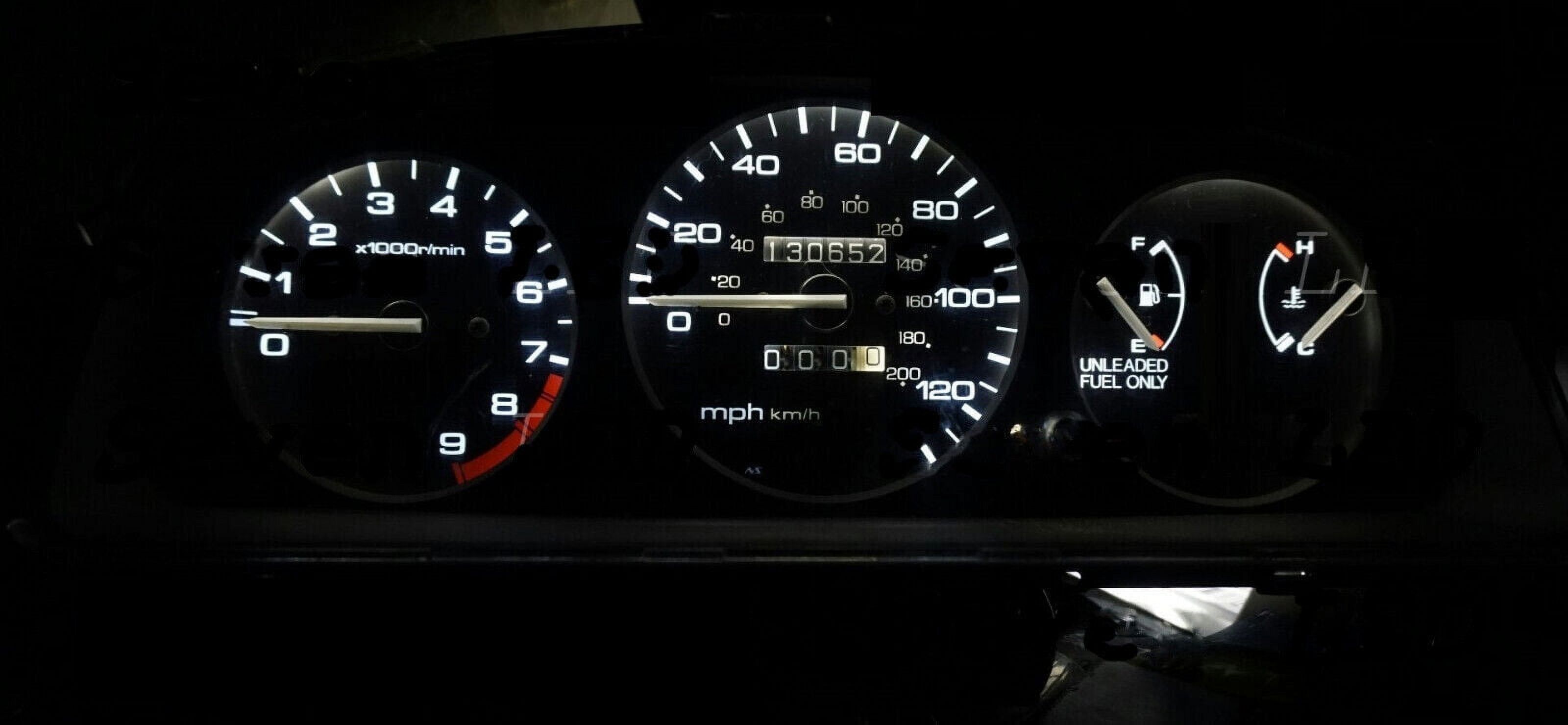 White New Led Kit For Honda Civic EG 1992-1995 Gauge Cluster + Climate ...