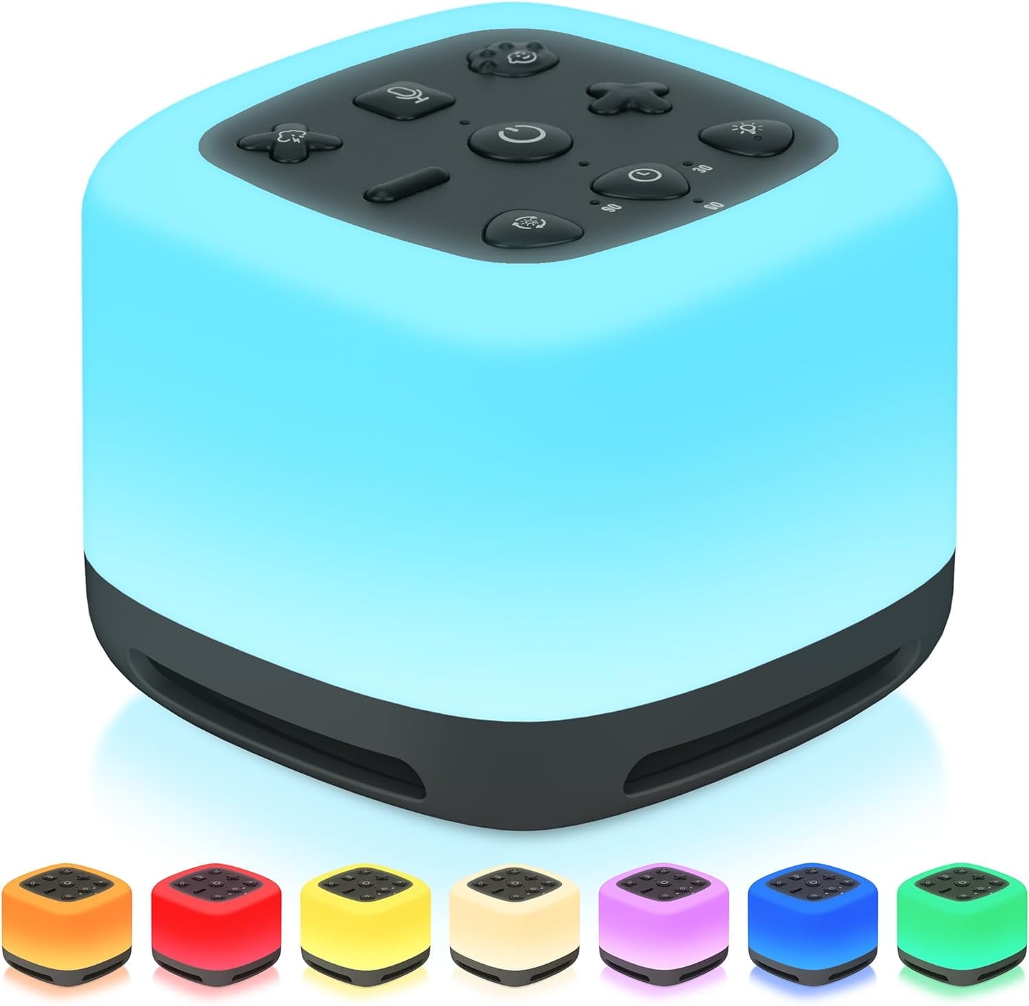 White Noise Machine Baby with Voice Recording 30 Soothing Sounds Sleep ...