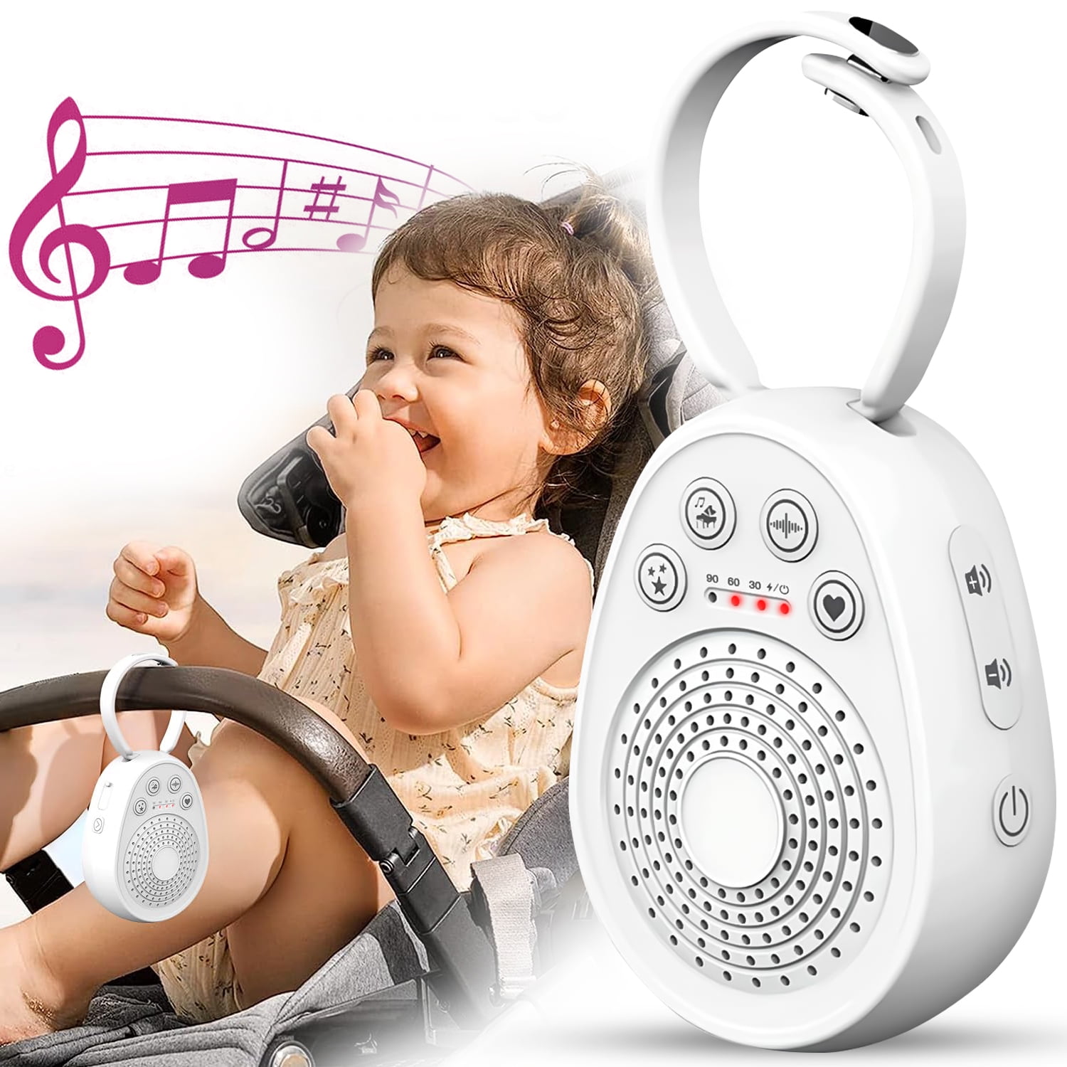 White Noise Machine, Portable Sleep Sound Machine, Mini Sound Machine ...