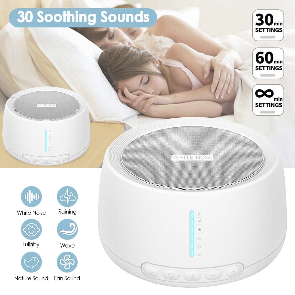 White Noise Machine, Sleep Sound Machine with 30 Soothing Sounds, Sleep Timer & Memory Functio ...