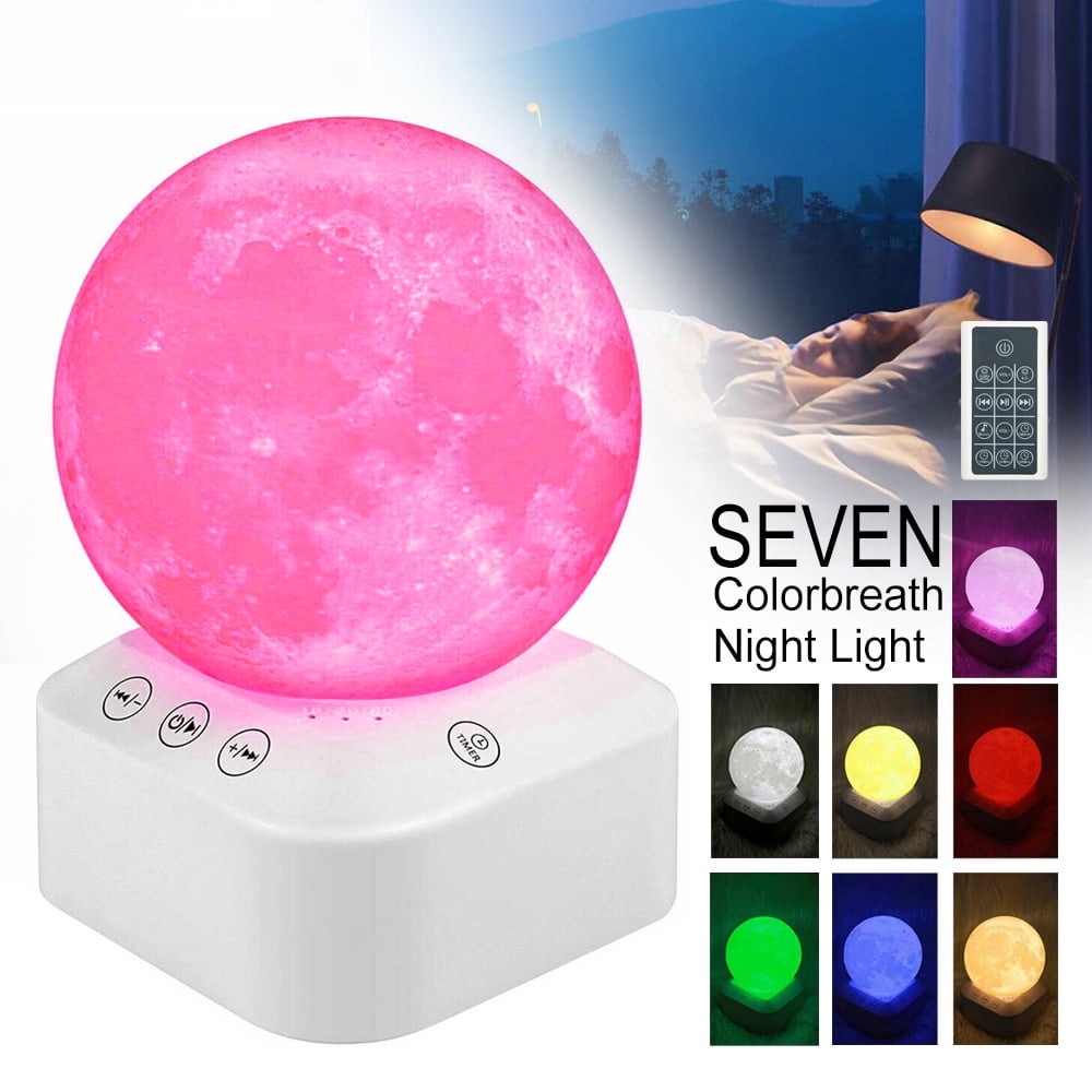 White Noise Machine with Large Night Light, Sound Machine with 10 ...