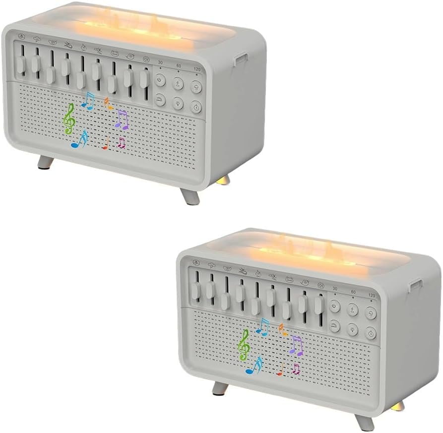 White Noise Night Light Humidifier,Bulora Sound Box White Noise Sound ...