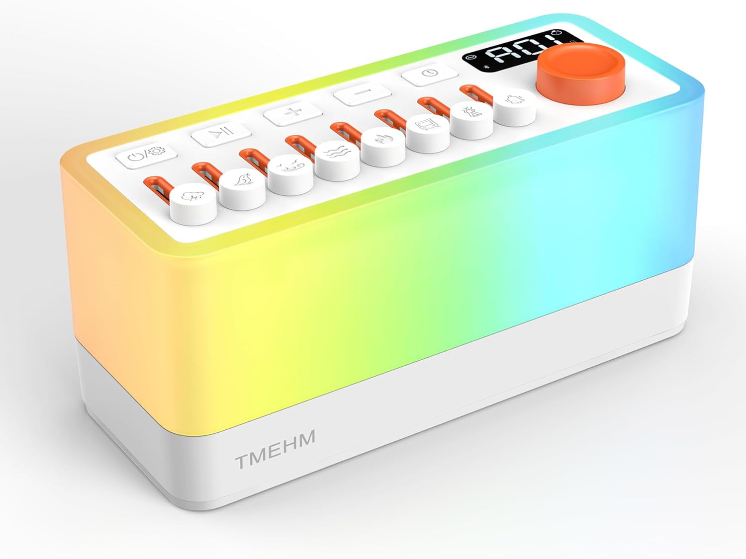 White Noise Sleep Sound Machine with 8 Nature Sounds, Portable ...