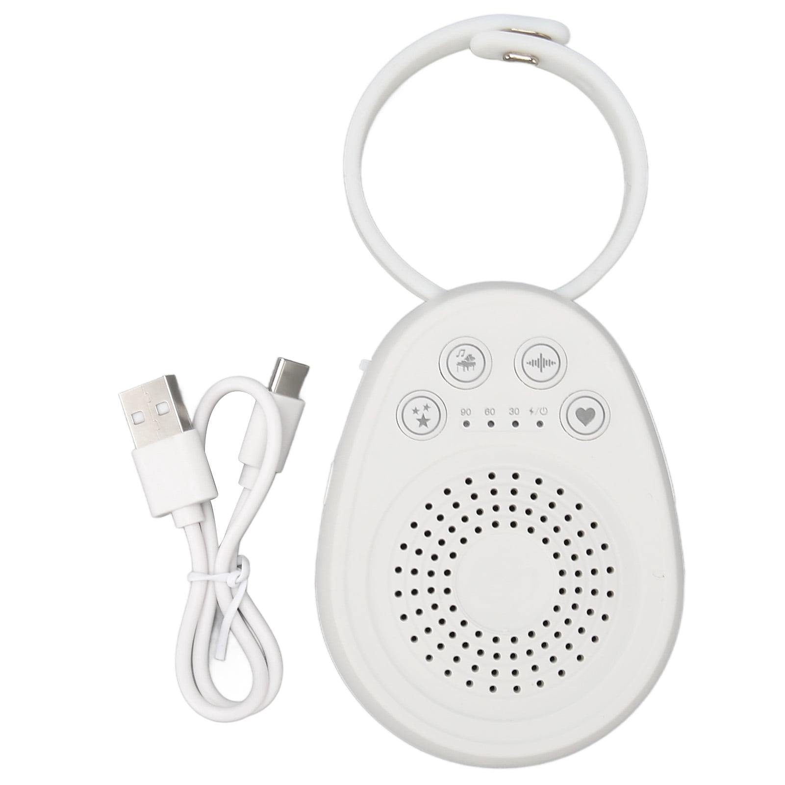 White Noise Sleep Sound Machine Built in 20 Sound Sources Portable ...