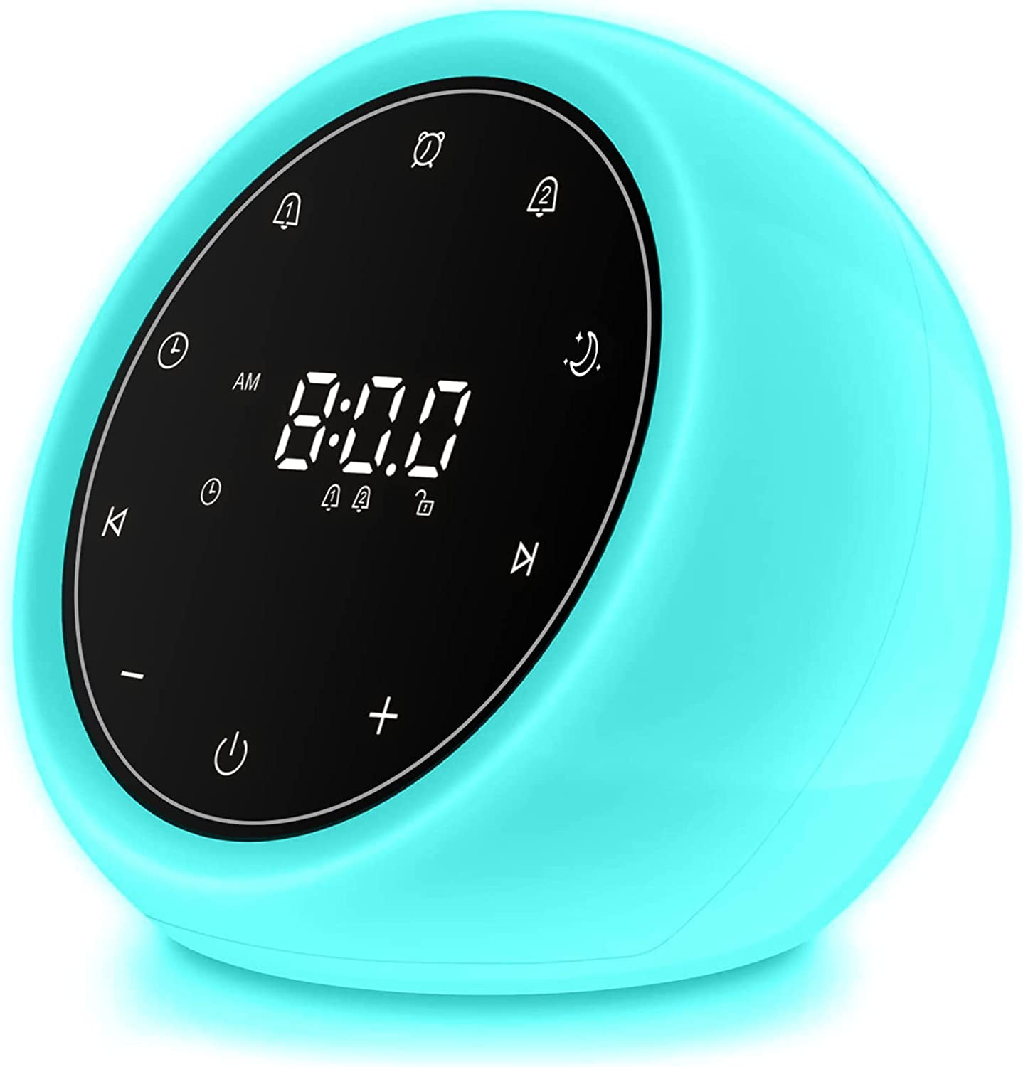 White Noise Sound Machine, Alarm Clock with Night Light, 20 Soothing White Noise Sounds for Baby ...
