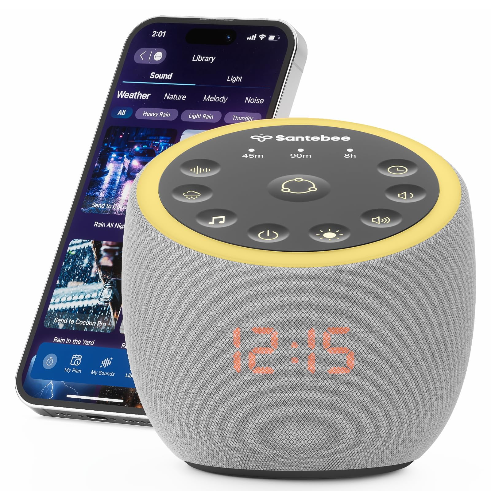 White Noise Sound Machine for Sleeping, 388 Soothing Sounds, Smart APP ...