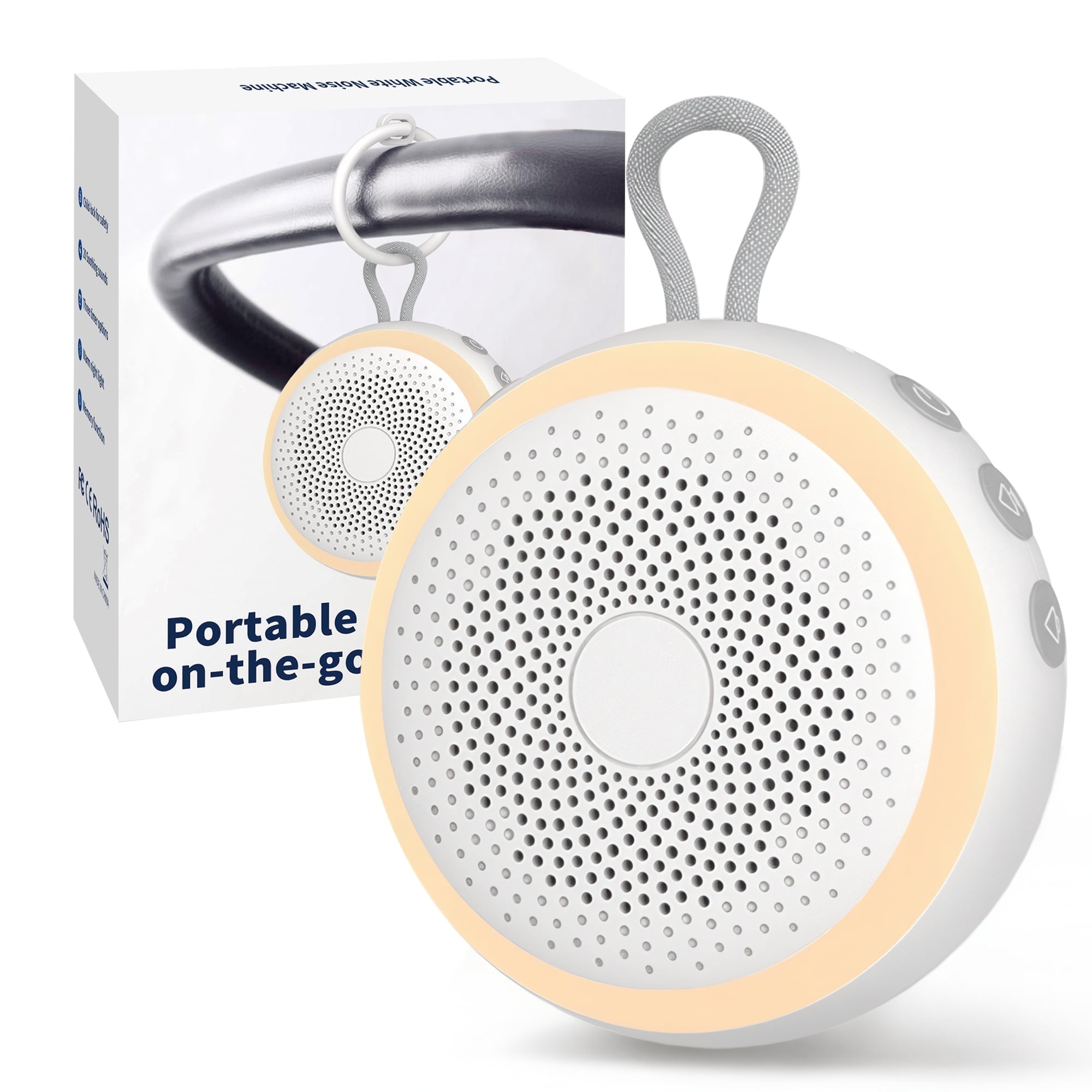 TOUCHOPE White Noise Machine, 20 Soothing Sounds, Night Light, Timer ...