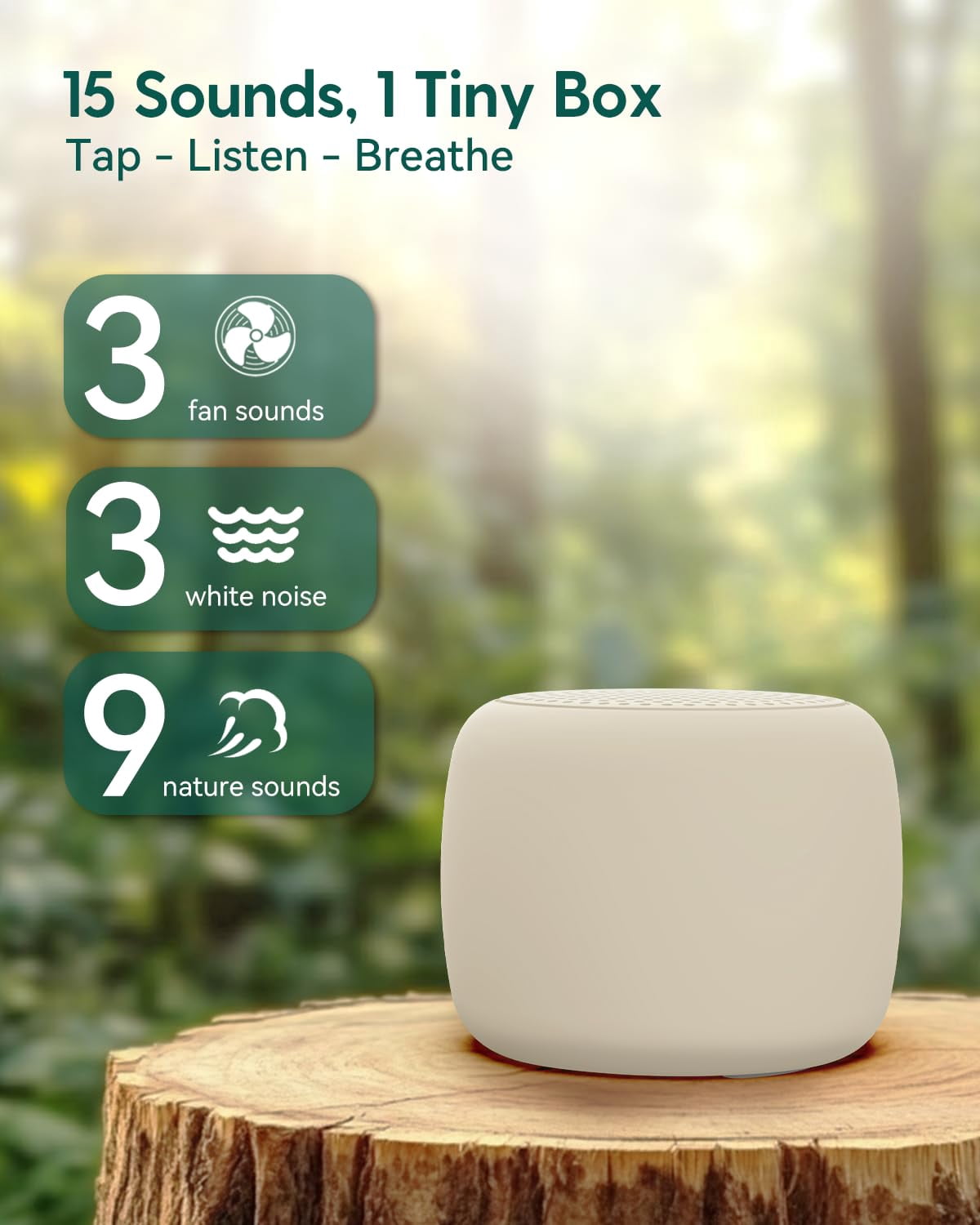 White Noise Soundhine For Adults Travel Sleep Mini And Portable 15 Non ...