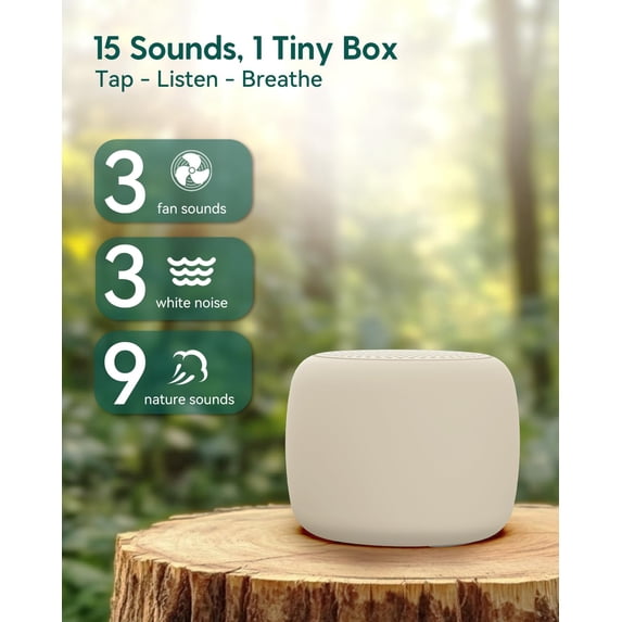 White Noise Soundhine For Adults Travel Sleep Mini And Portable 15 Non ...