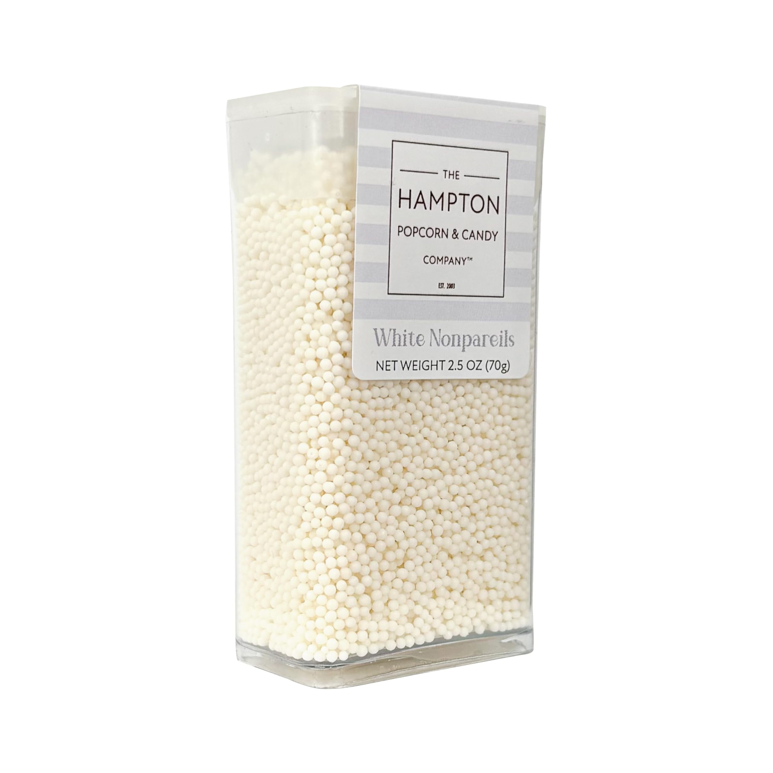 White Nonpareils Sprinkles 2.5 VTF5 oz, Sprinkles For Cake Decorating ...