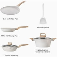 Innerwell Non Stick Granite Induction Cookware Set, 8 Pcs, Stay Cool ...