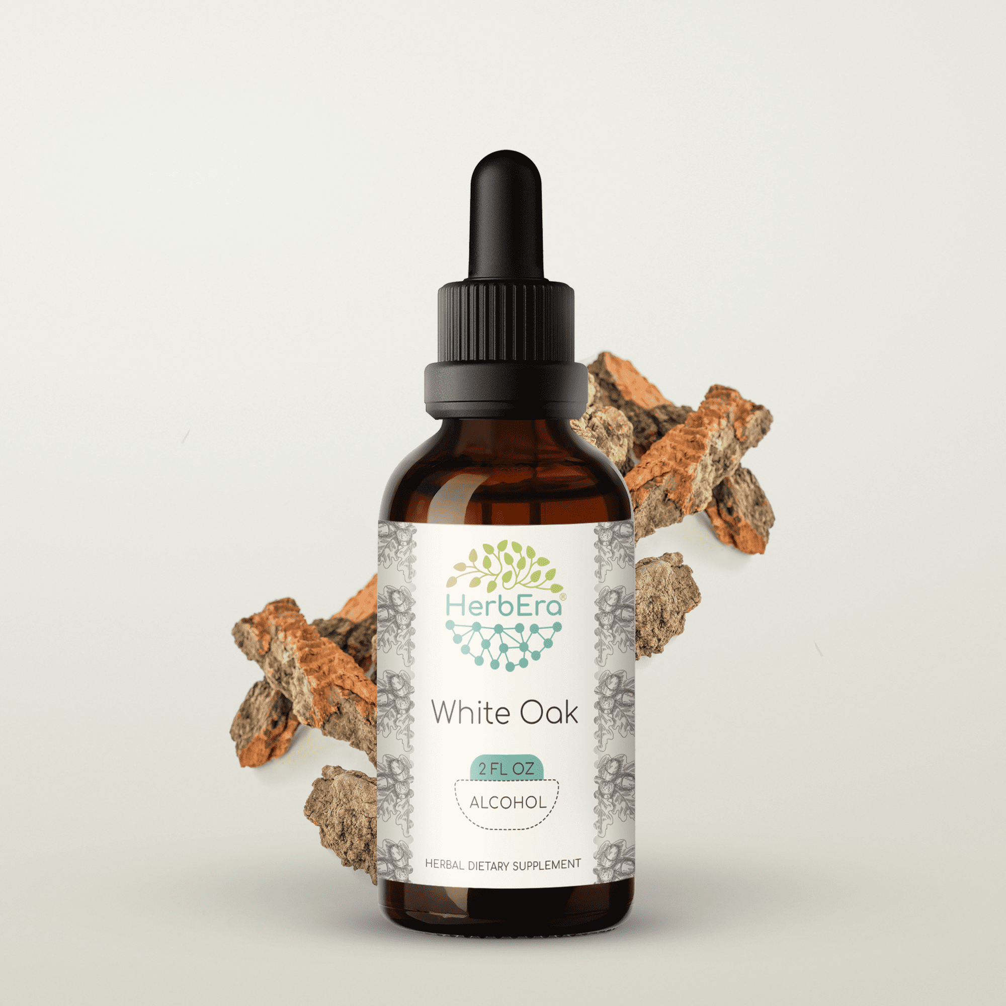 White Oak Alcohol Herbal Extract Tincture, Super-Concentrated Organic ...