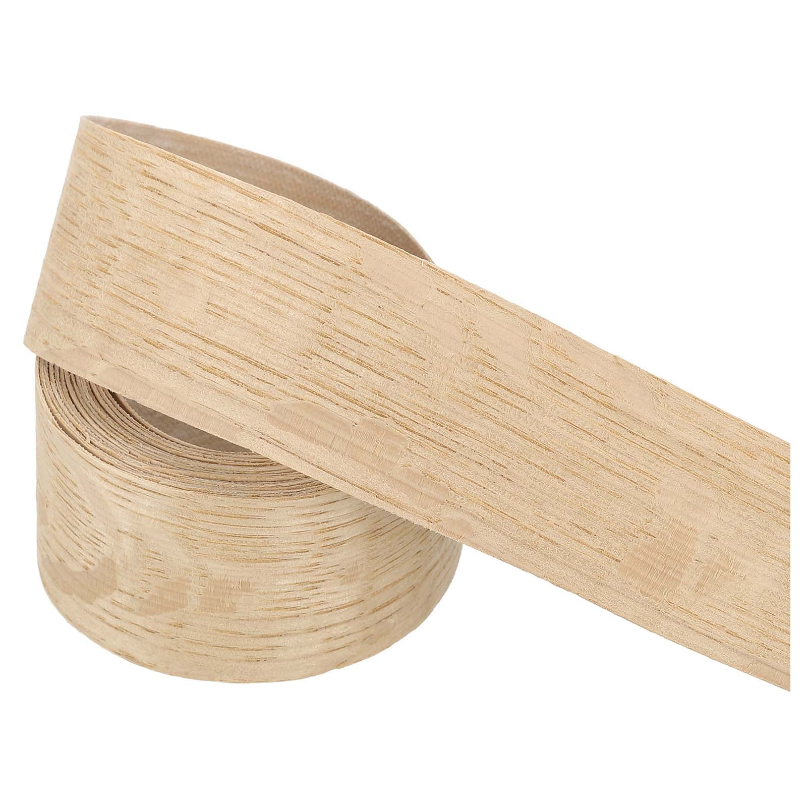 Uxcell Edge Banding, Wood Veneer Tape Pre-glued Flexible Plywood Edge ...