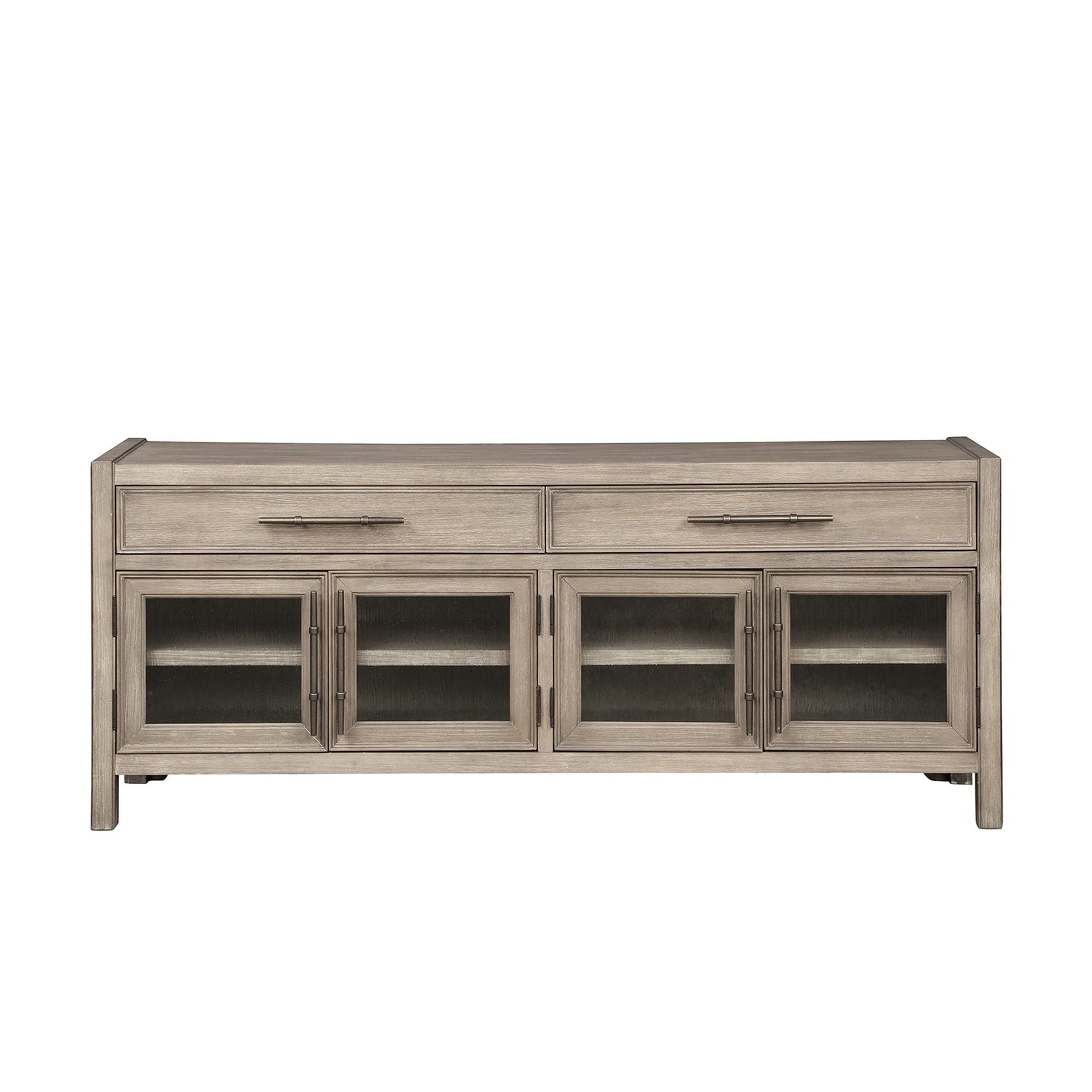 White Oak - finished 65 - inch TV Console for Up to 75 - inch TVs, Two ...