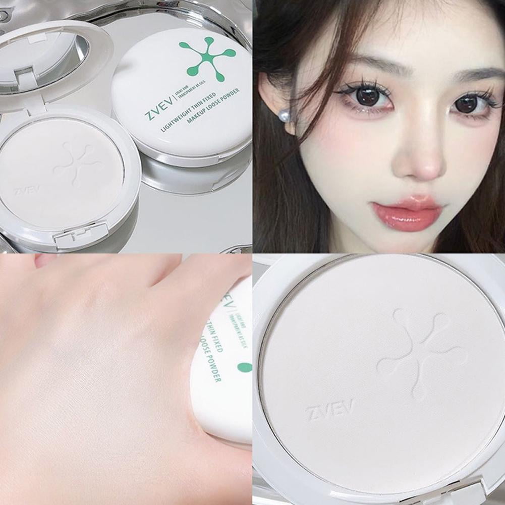 White Oil Control Setting Powder Light Thin Face Cover Makeup Palette ...