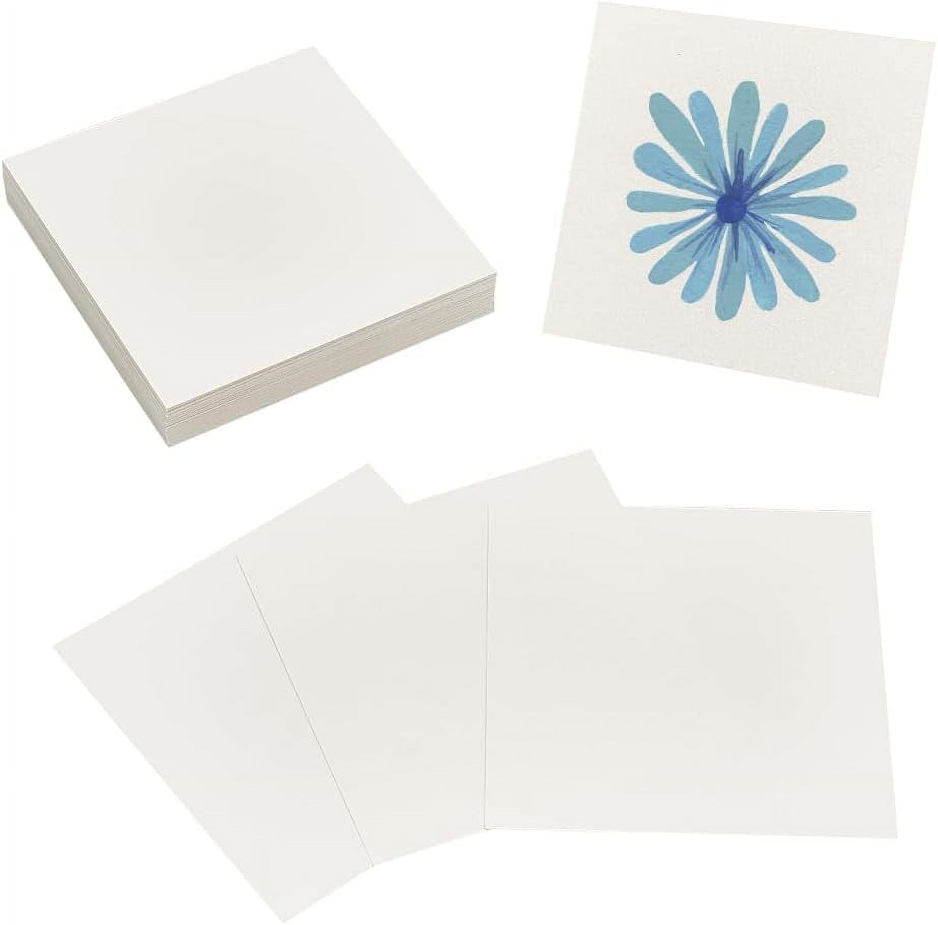 White Oil Painting Paper 3.9 inch Portable Square Drawing Paper ...