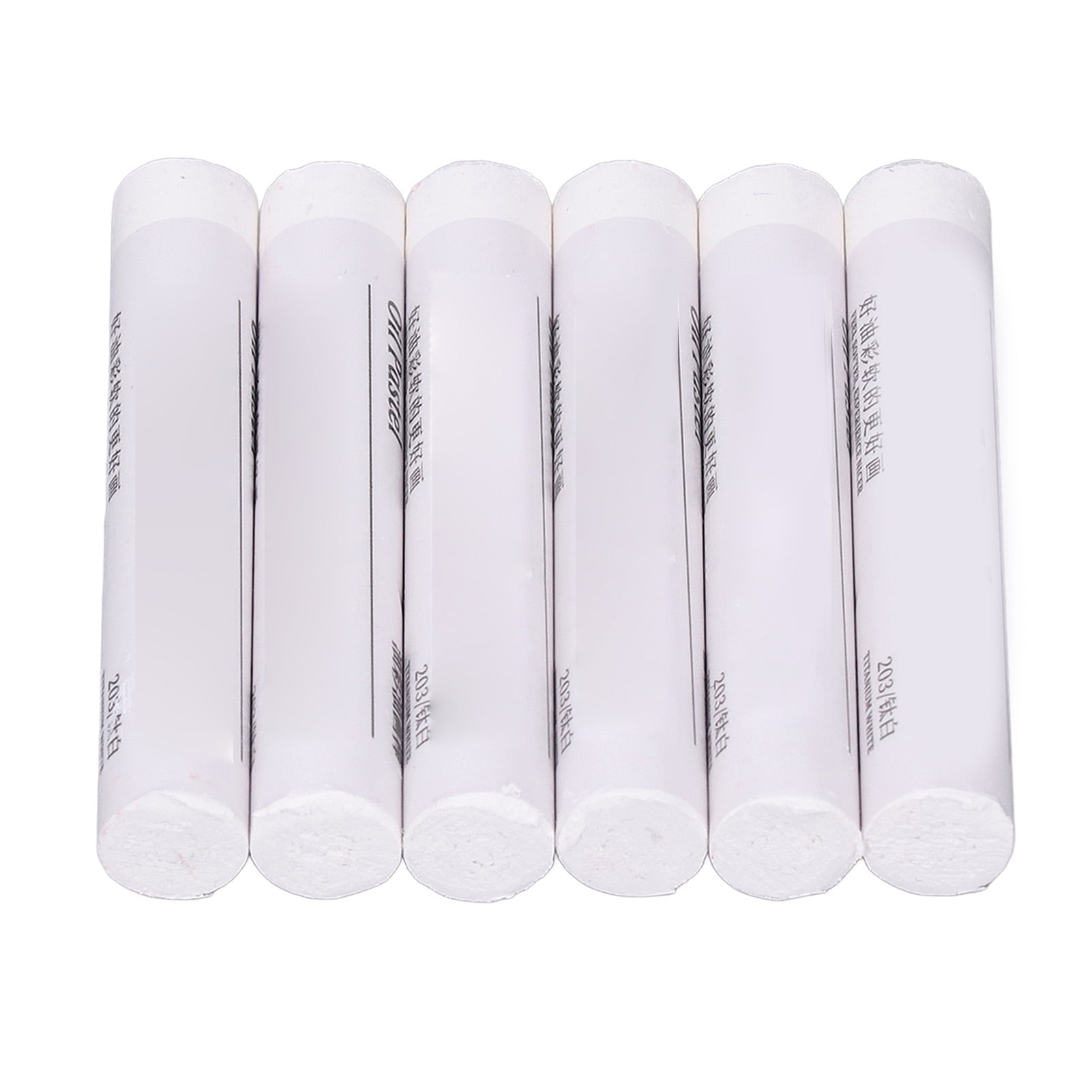 White Oil Pastels,6 Pcs White Oil Pastels Unique Texture Safe Harmless ...