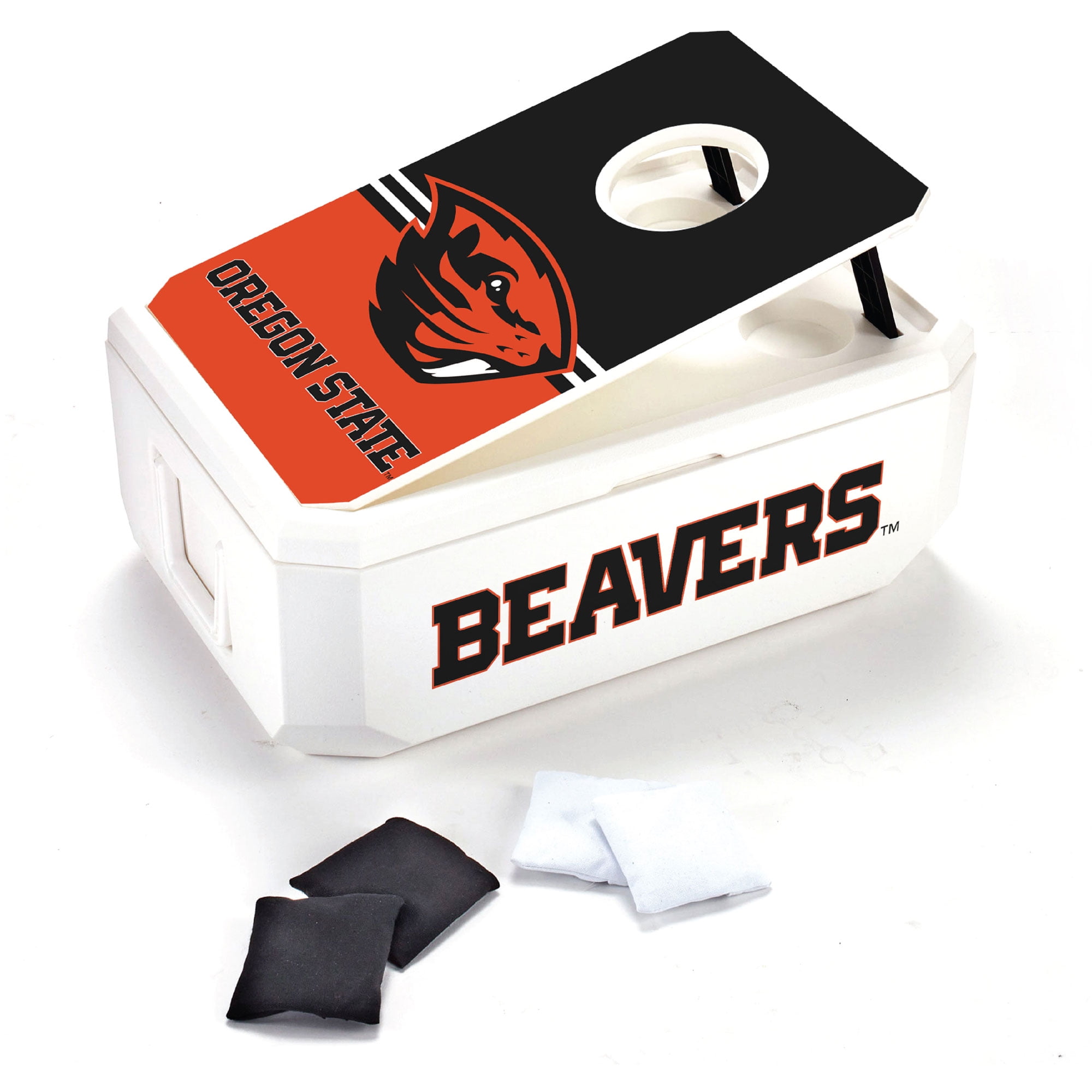 White Oregon State Beavers 40-Can Cornhole Cooler - Walmart.com