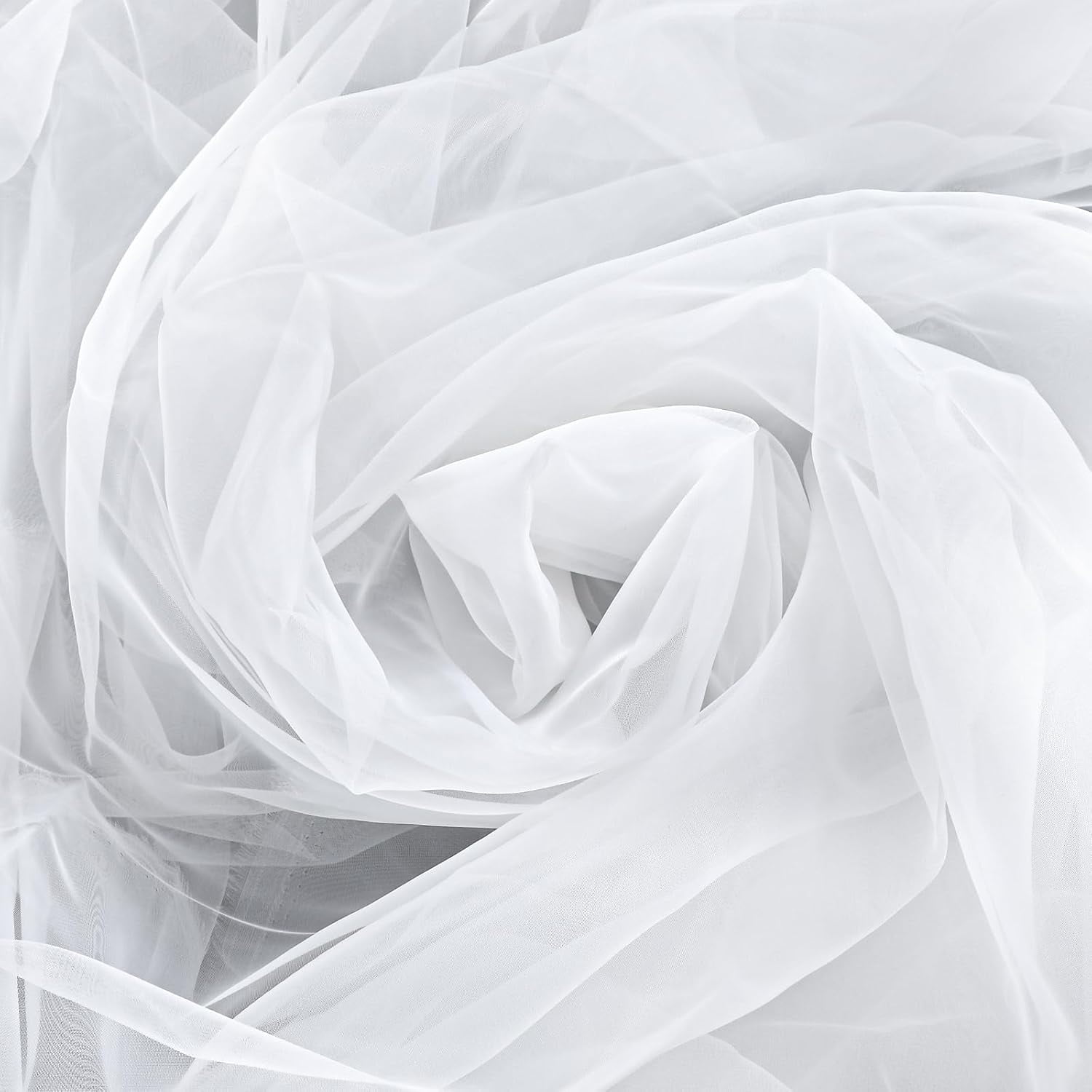 White Organza Fabric by The Yard, 2 Yards Long 59" Wide Silk Organza ...