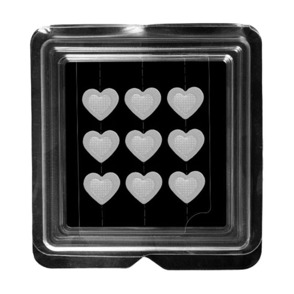 White Outer Heart Inner Heart 9pcs Water-Soluble Salicylic Acid ...