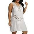 White Oversized for Ladies Summer Fall Short Sleeve Crew V Neck Midi ...