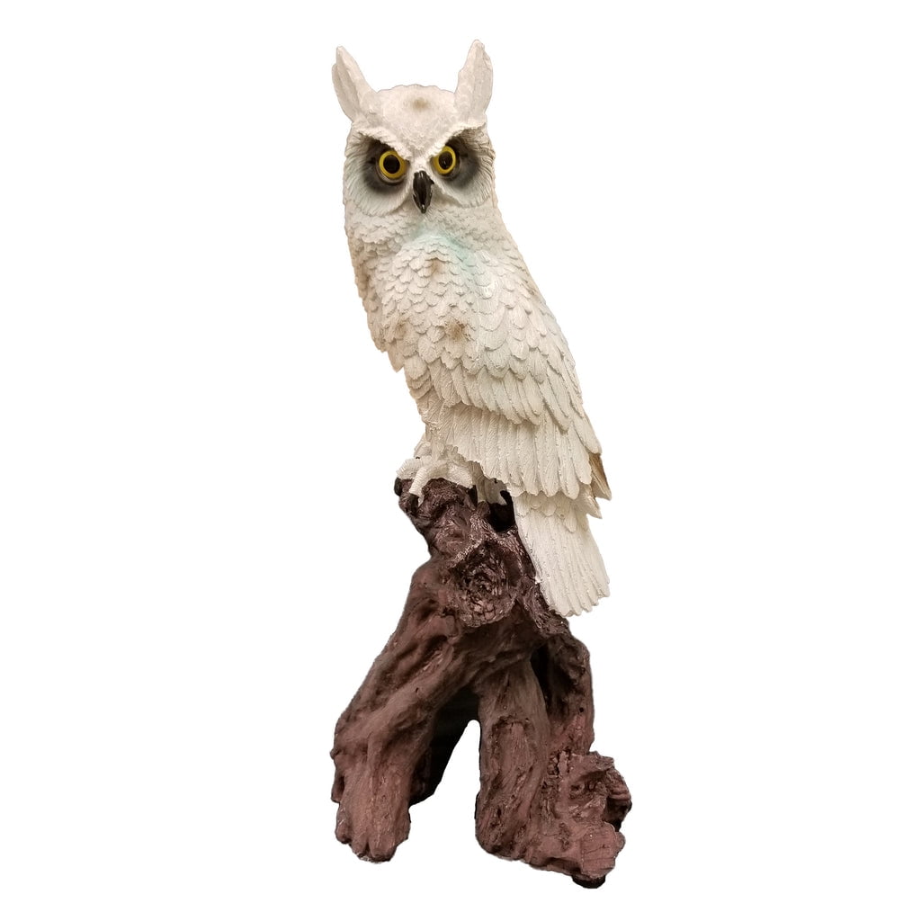 White Owl On A Branch Statuette - Walmart.com