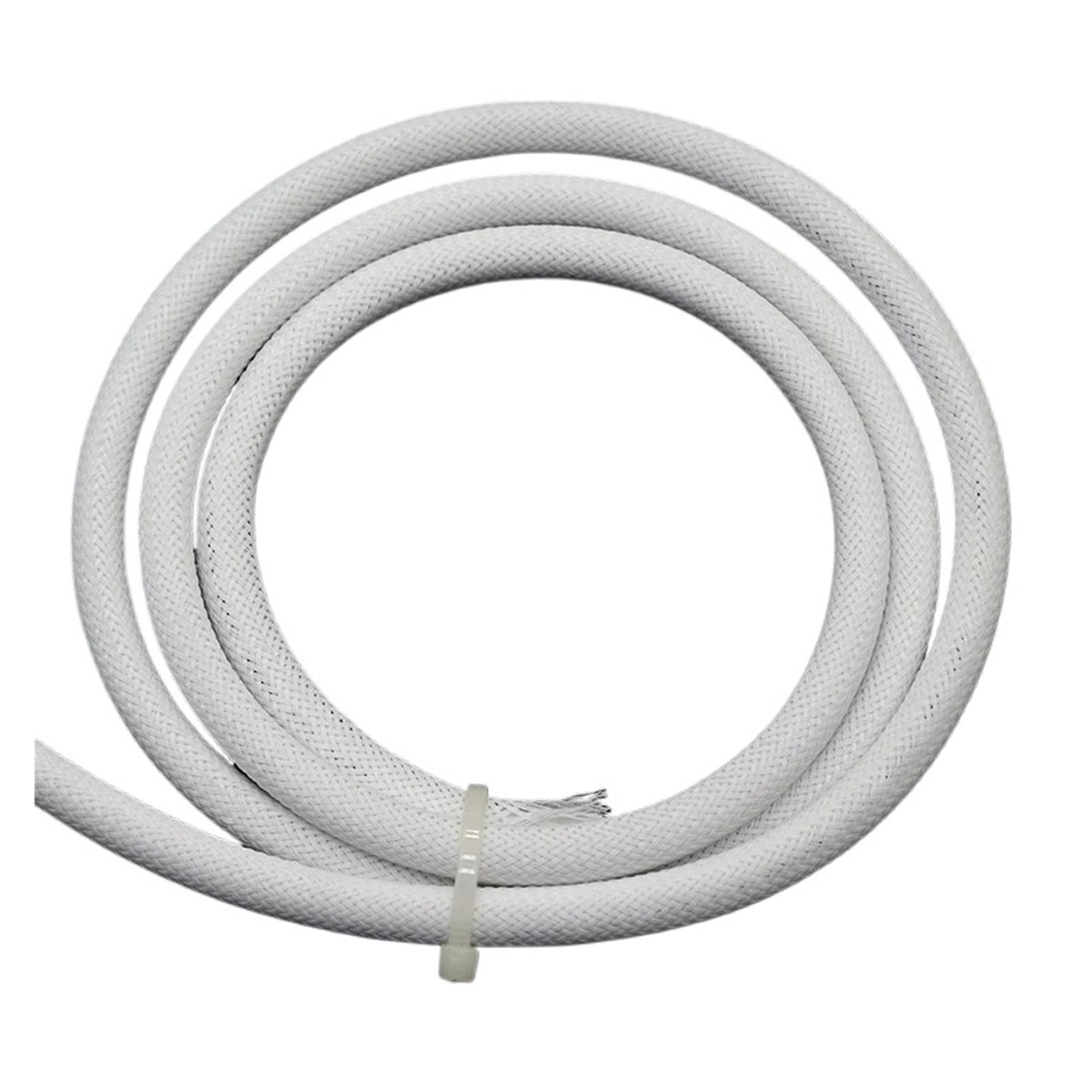 White PET Braid Sleeves High Density Insulated Cable Wrap Sheath ...
