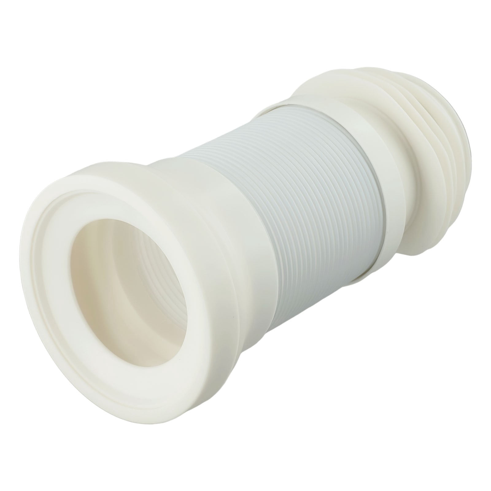 White PVC Flexible WC Pan Connector Flexi Toilet Waste Long 250mm-500mm ...