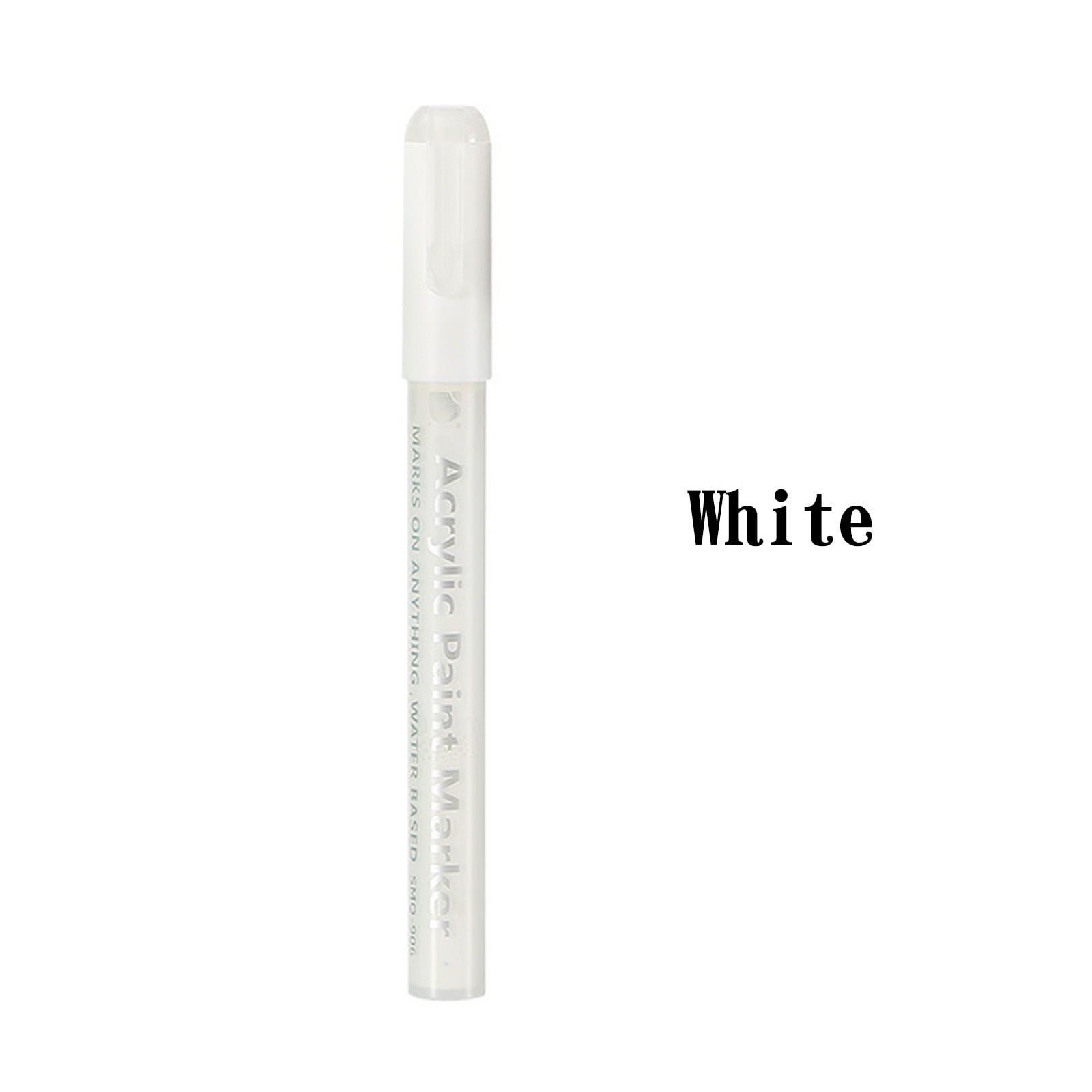 White Paint Pen for Art - 6 Pack Acrylic White Paint Marker for Rock ...