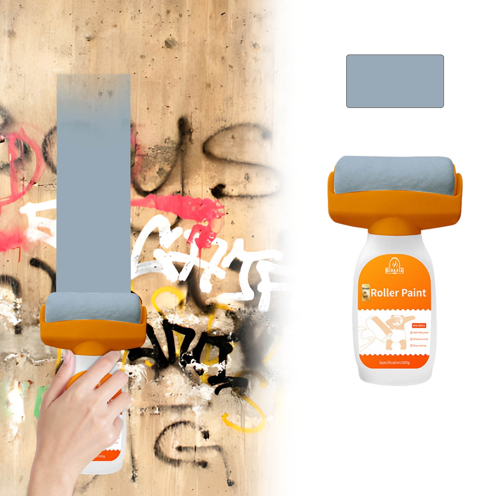 White Paint for Wall Portable Paint Roller Kit Wall Repair Paint Roller ...