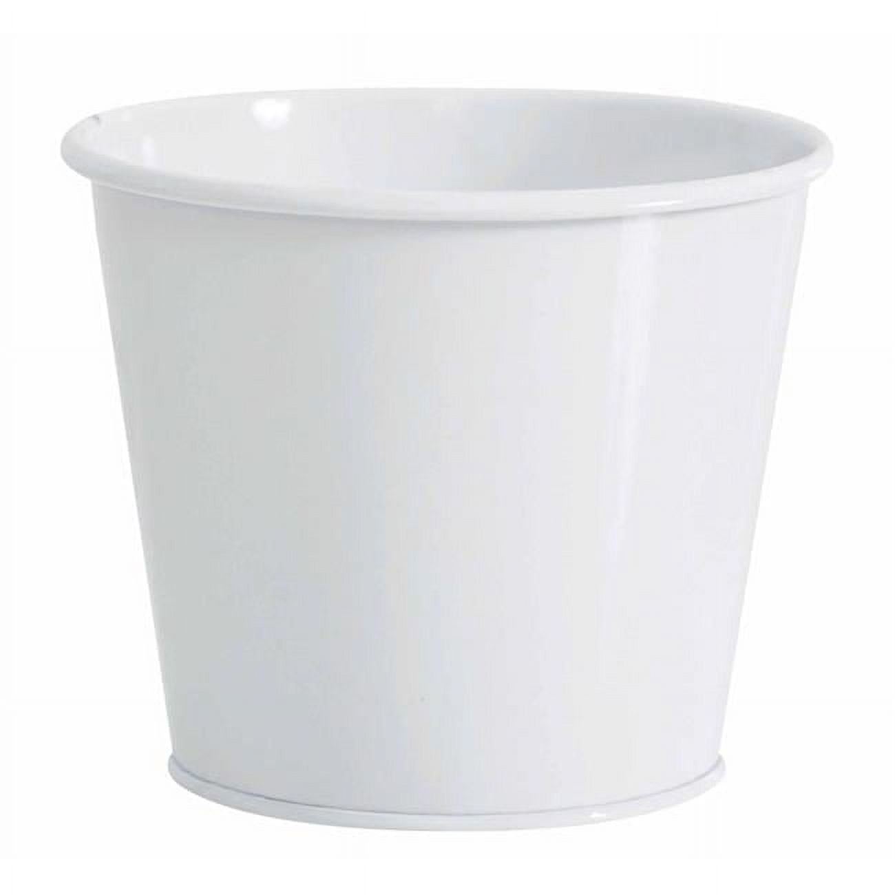 White Painted Metal Bucket - Walmart.com