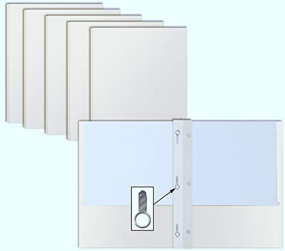 Better Office Products White Paper 2 Pocket Folders, 50 Pack, Matte ...