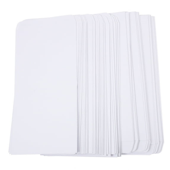 White Paper Bags 100 Pcs Biodegradable Money Storage Business Letter ...