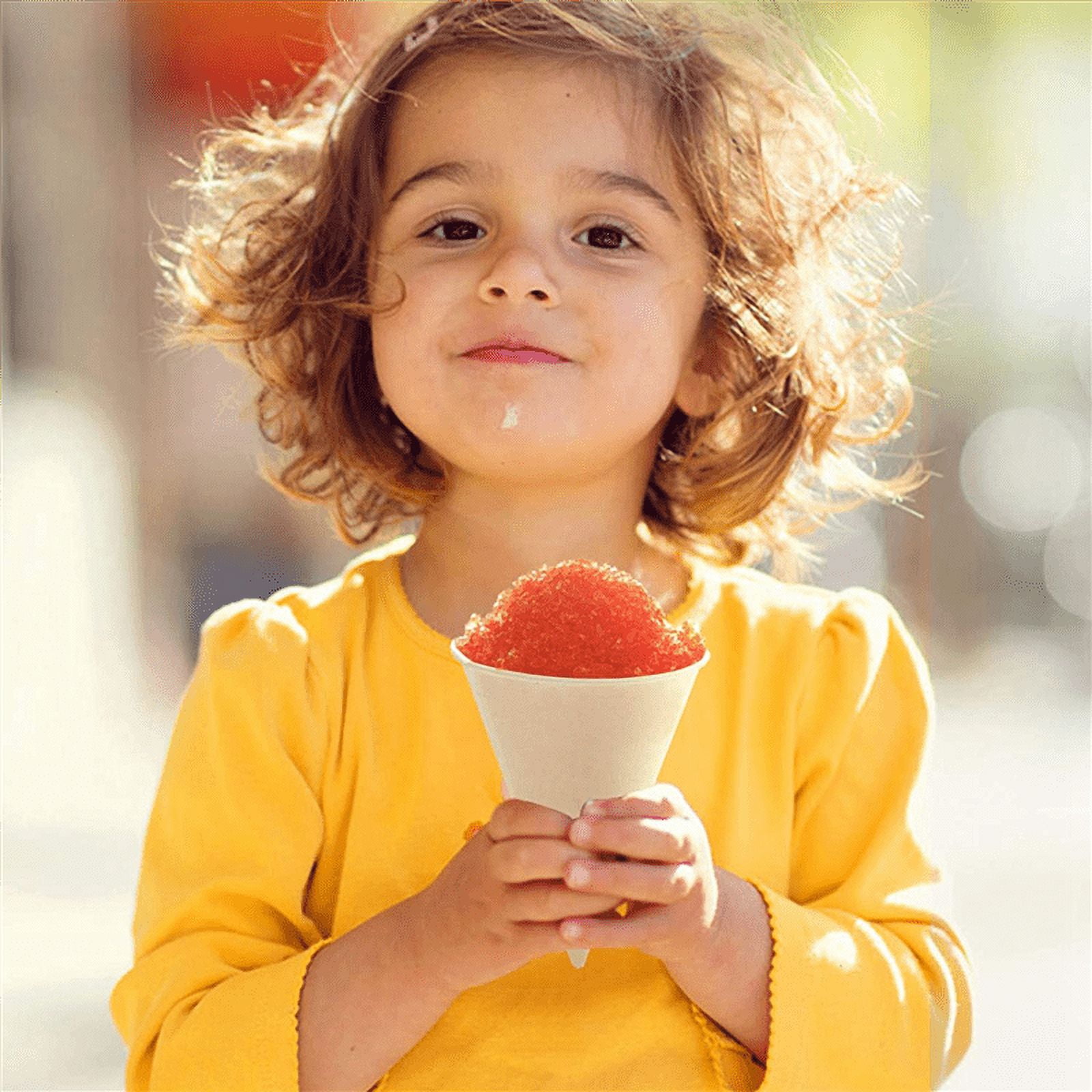 White Paper Cone Cups, Snow Cups,Coated Leakproof Cups for , Shaved Ice ...