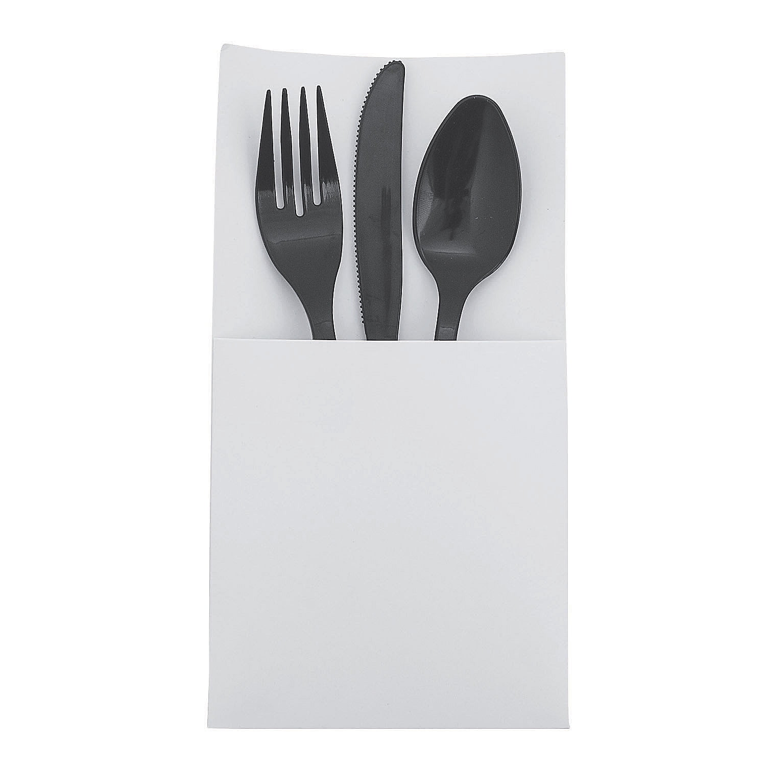 WHITE PAPER CUTLERY HOLDER 50PC - Party Supplies - 50 Pieces - Walmart.com