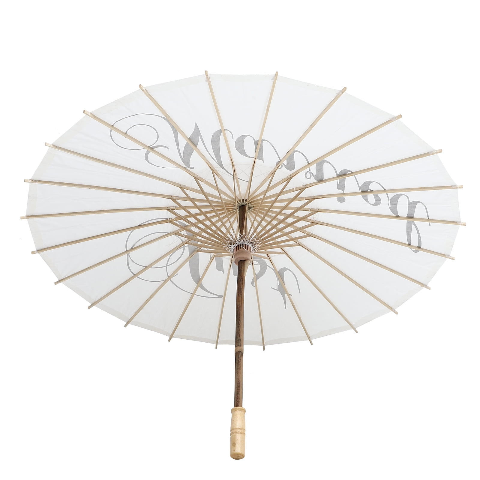White Paper Parasol Umbrella for Weddings, Bridal Shower, Outdoor ...