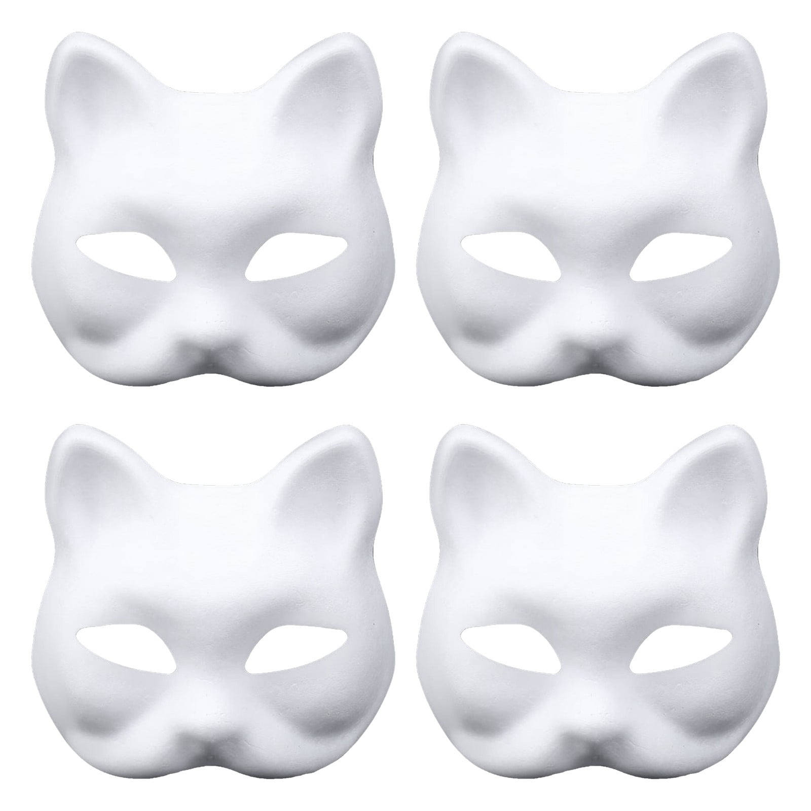 White Paper Pulp Face DIY Blank Children Hand Painted Male And Female ...