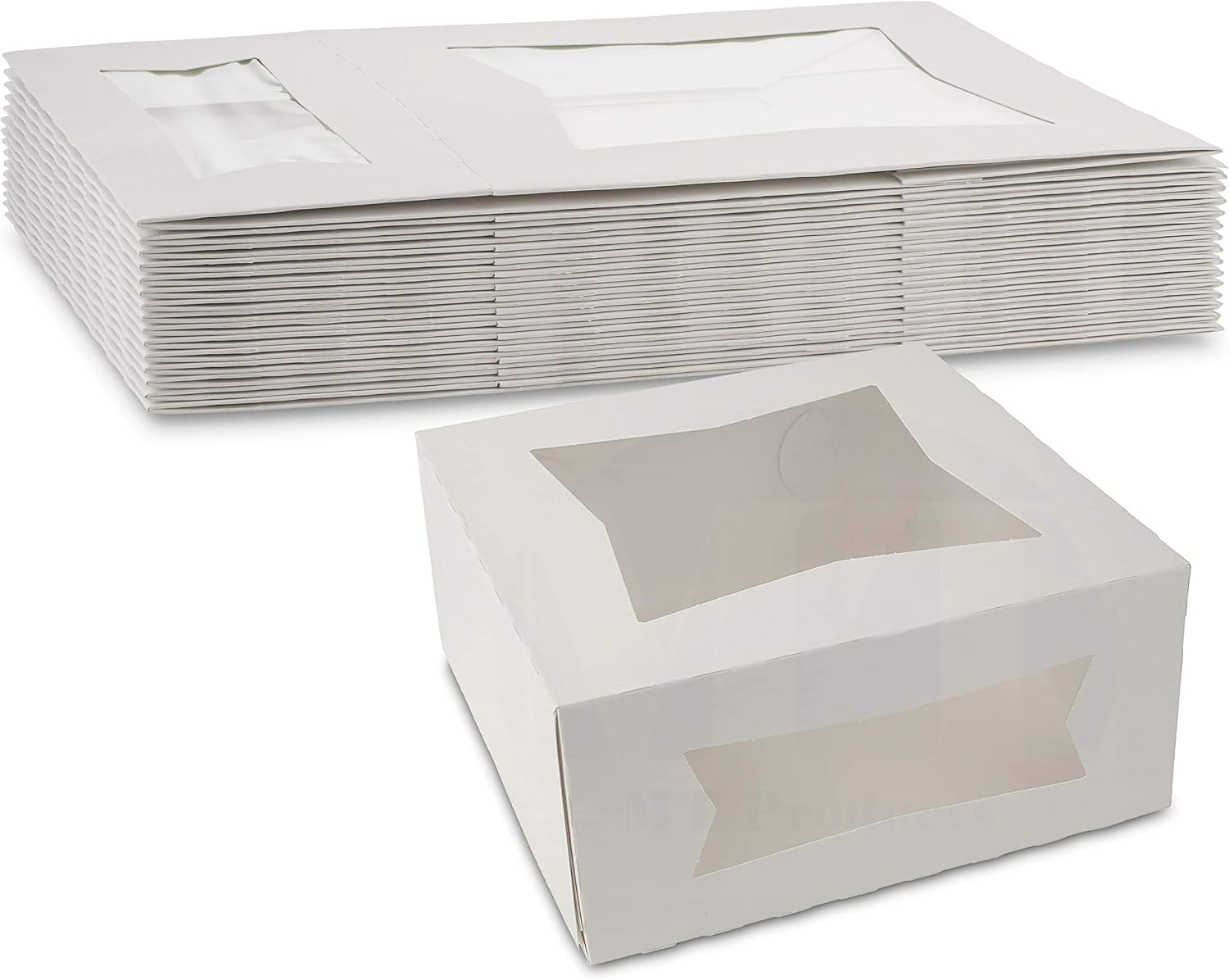 White Paperboard Pastry Bakery Box - Keep Donuts, Cookies, Muffins ...
