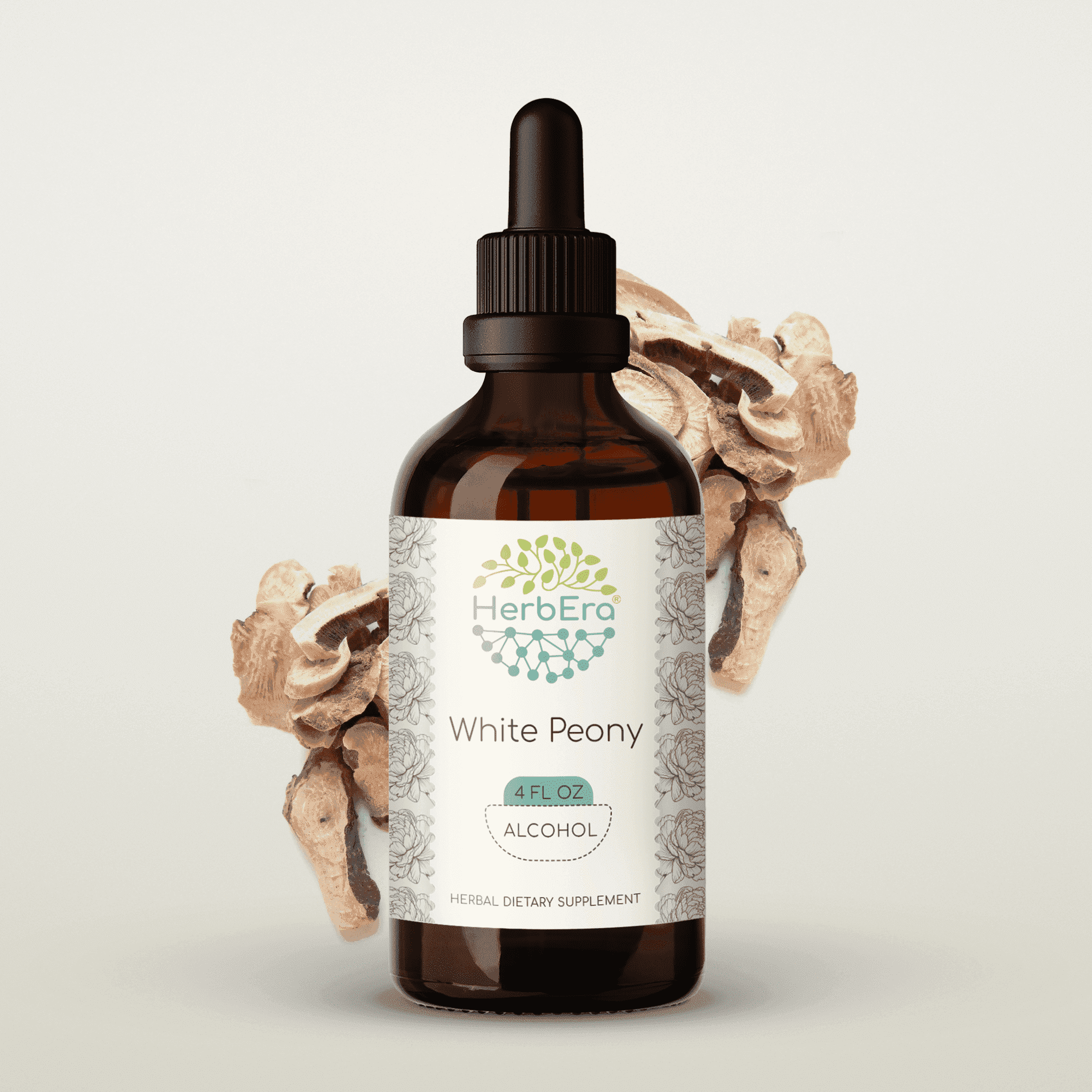 HerbEra White Peony Tincture, Herbal Dietary Supplement for Emotional ...