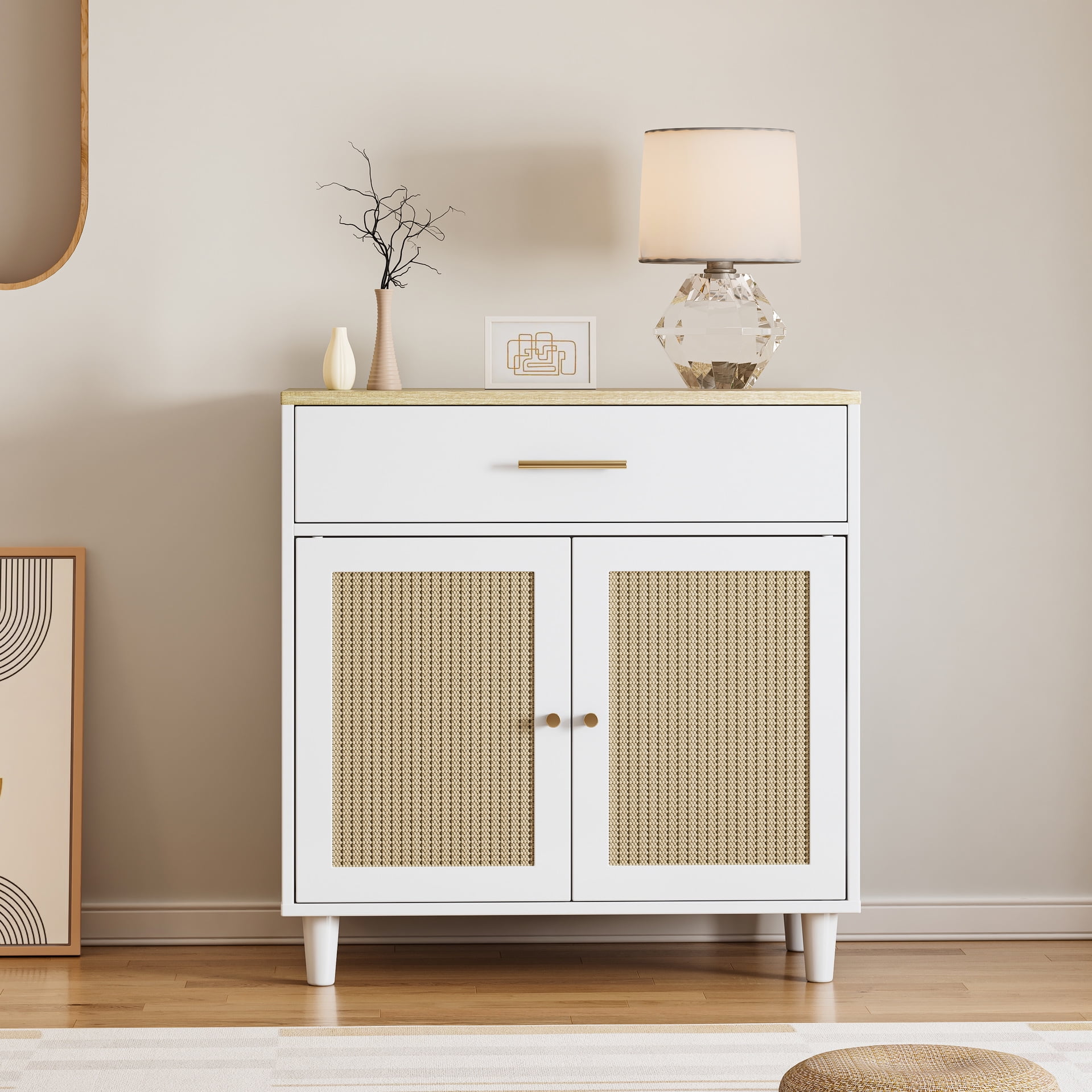 White Pet Cabinet With Cat Scratching Surface And Box Functional House ...