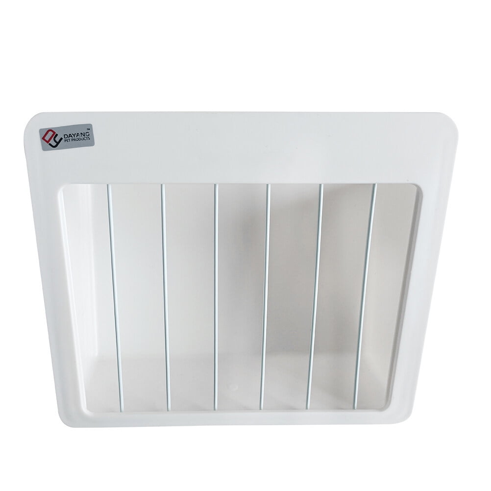 White Pet Feeder Container for Cage Use Made of Safe Durable with ...