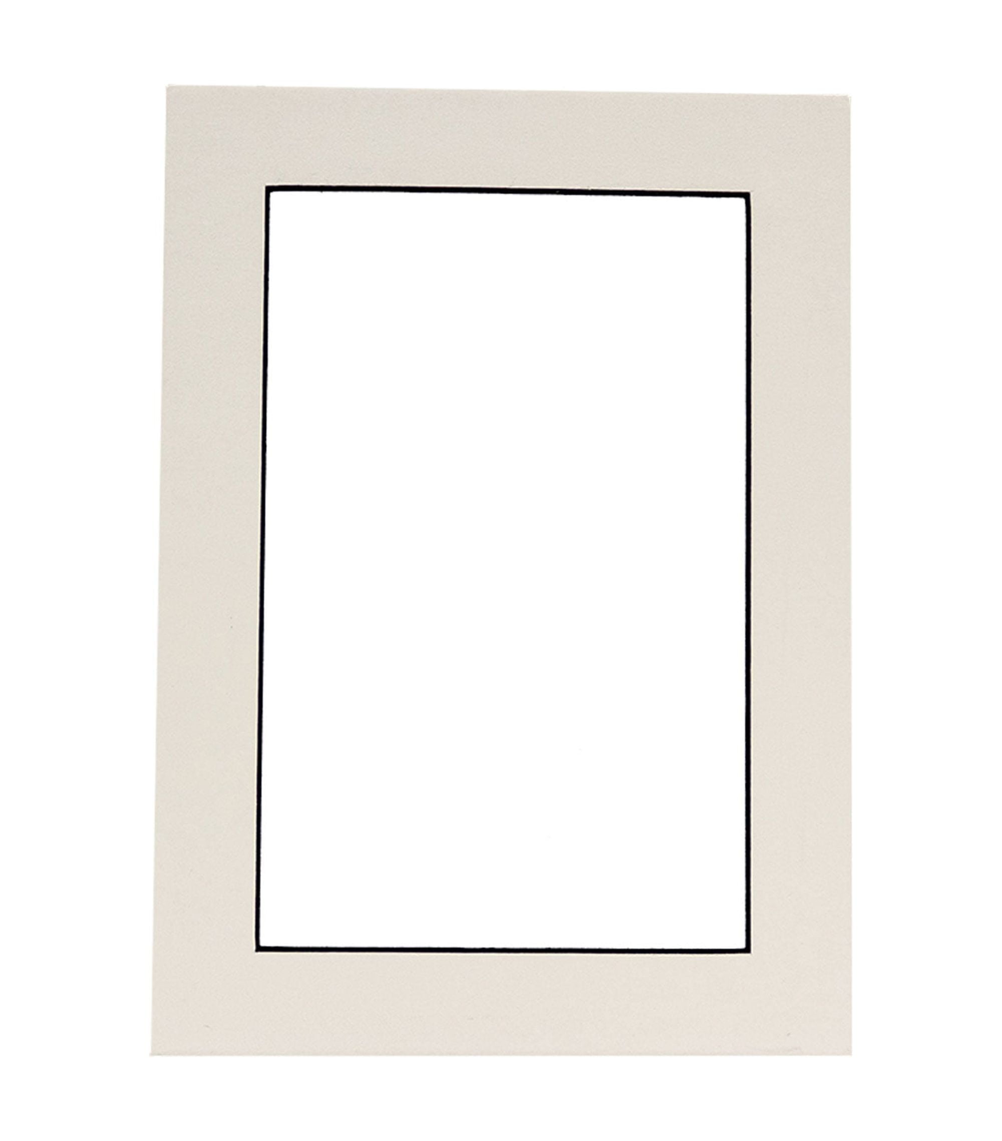 White Photo Mat with Black Core 11x17 for 8.5x11 Certificates - Fits ...