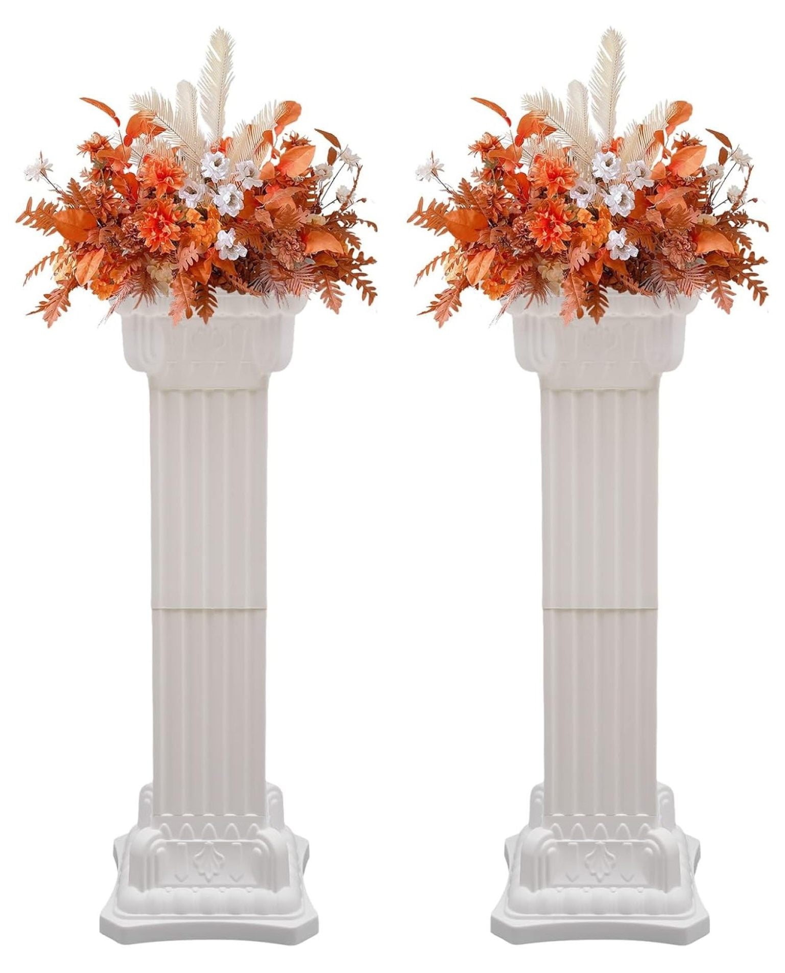 White Pillar, Wedding Column Set,Plastic Wedding Column Pillars Greek ...