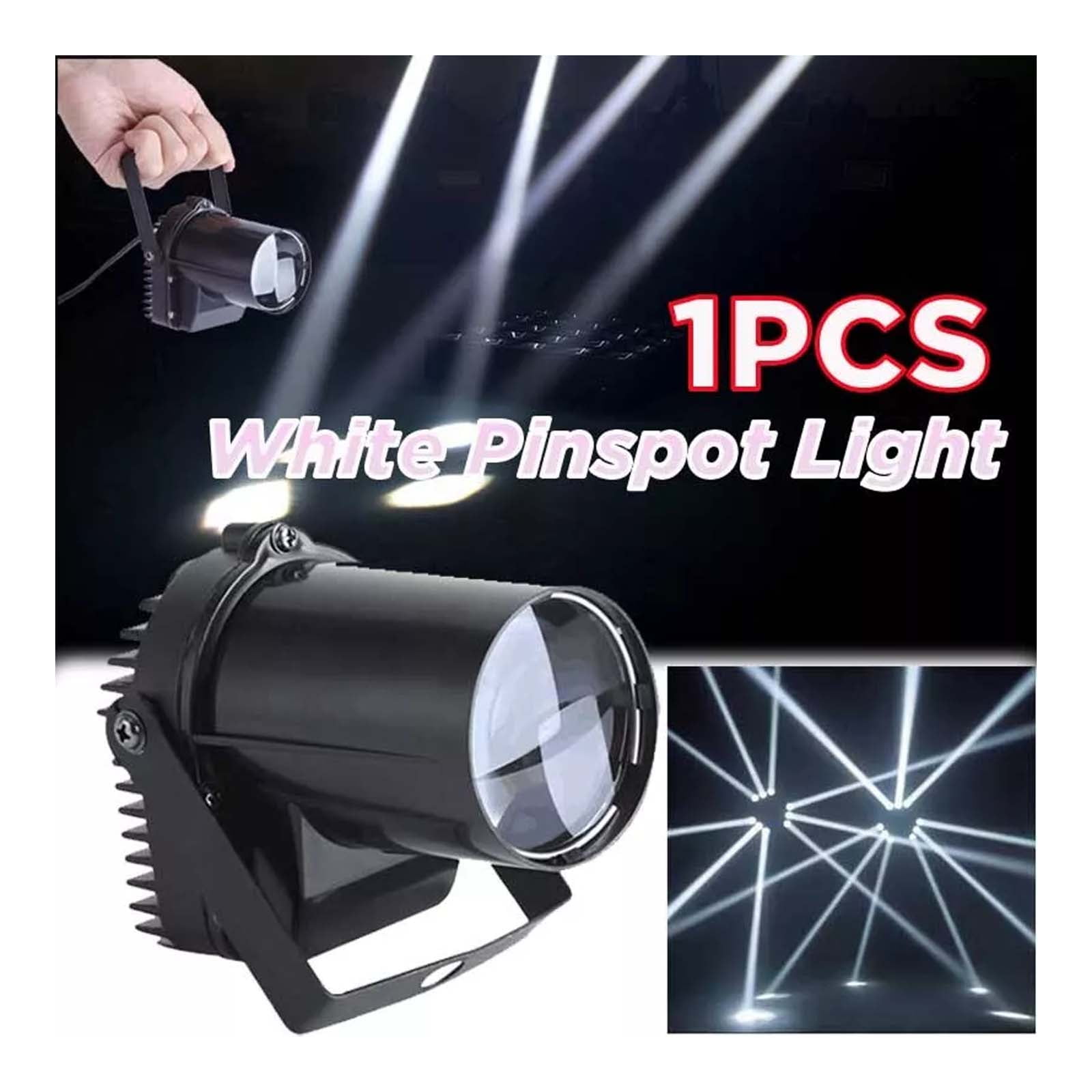 White Pin Spot Light LED Beam Stage Light， Perfect for Show Party Disco ...