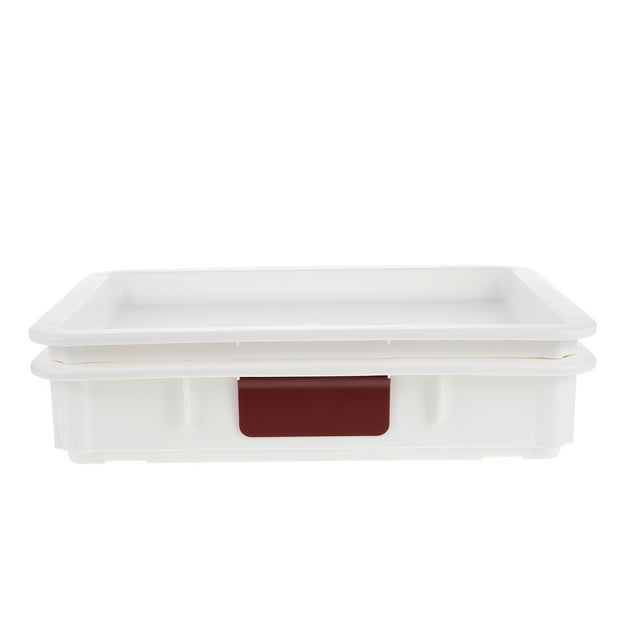 White Pizza Dough Proofing Container With Lid For Homemade Bread Dough ...
